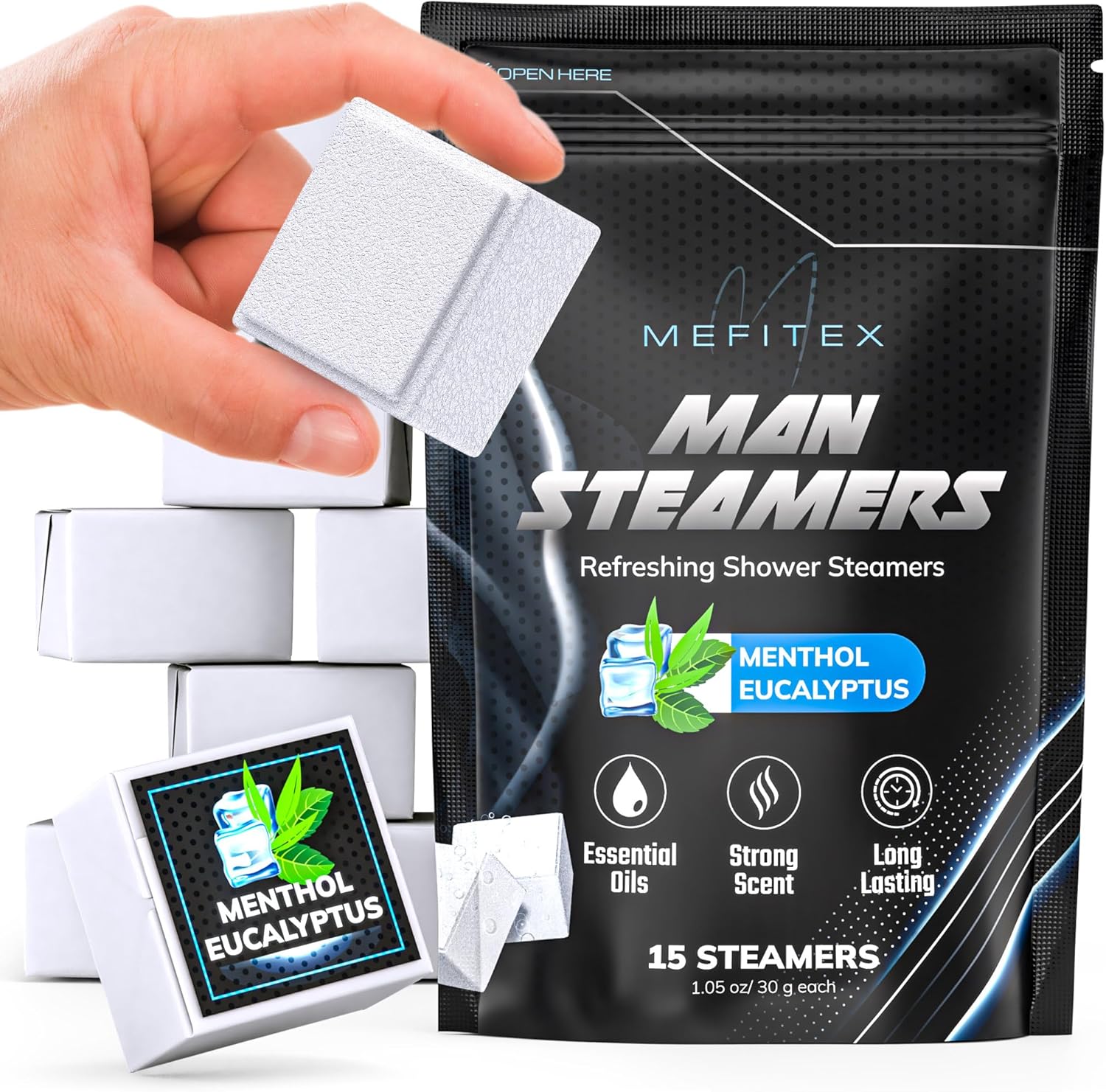 Amazon.com: Shower Steamers for Men - 15 Pack Aromatherapy Experience ...