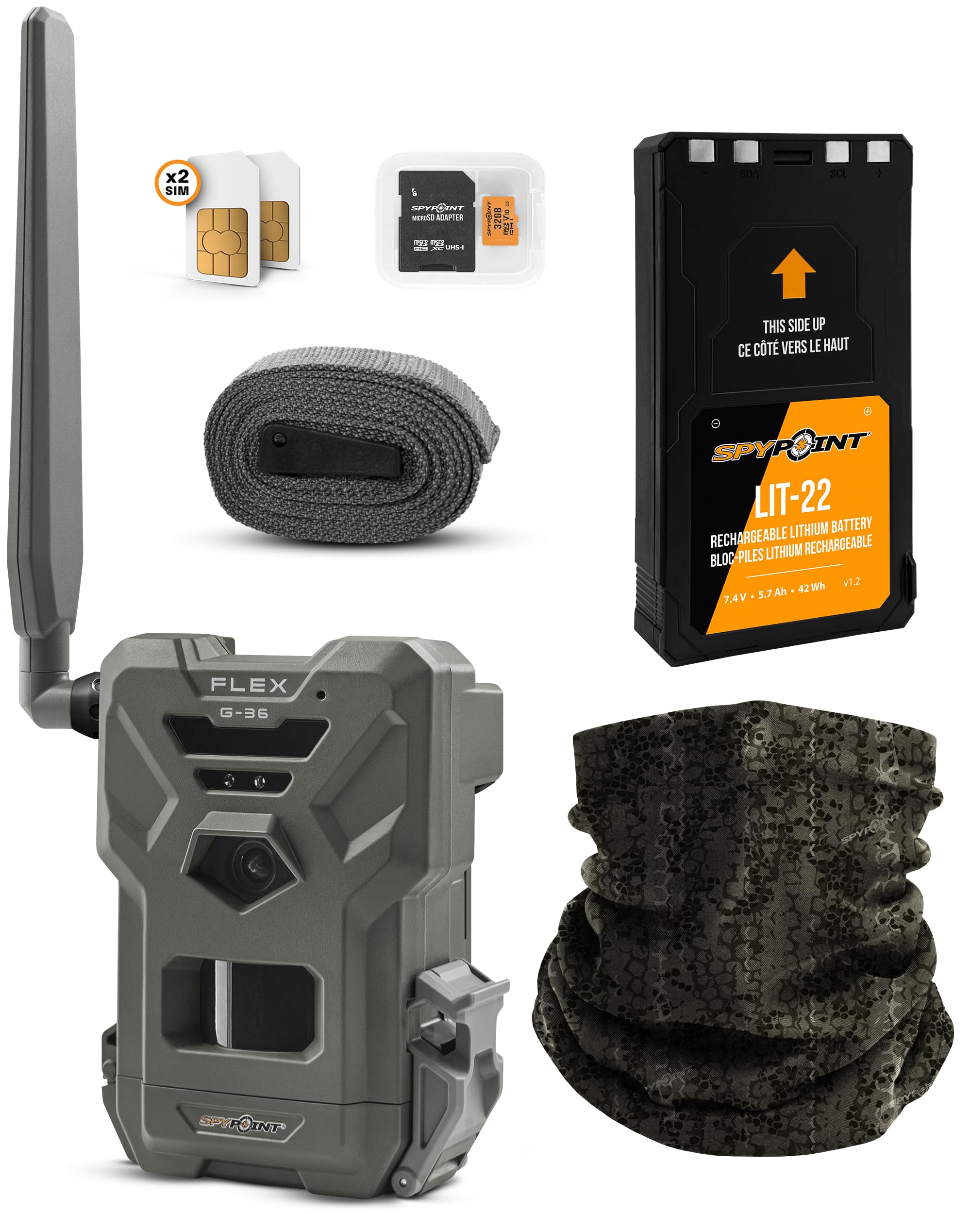 Amazon.com: SPYPOINT Bundle Flex G-36 Cellular Trail Camera | LIT-22 ...
