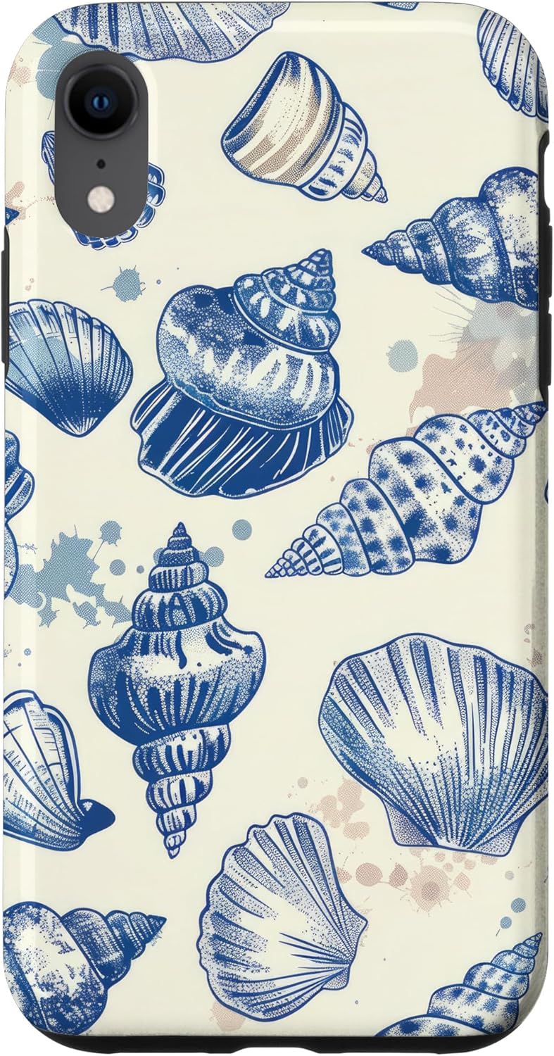 Amazon.com: iPhone XR Coastal Beach Summer Blue Ocean- Seashell ...