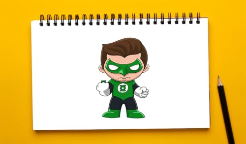 how to draw chibi green lantern