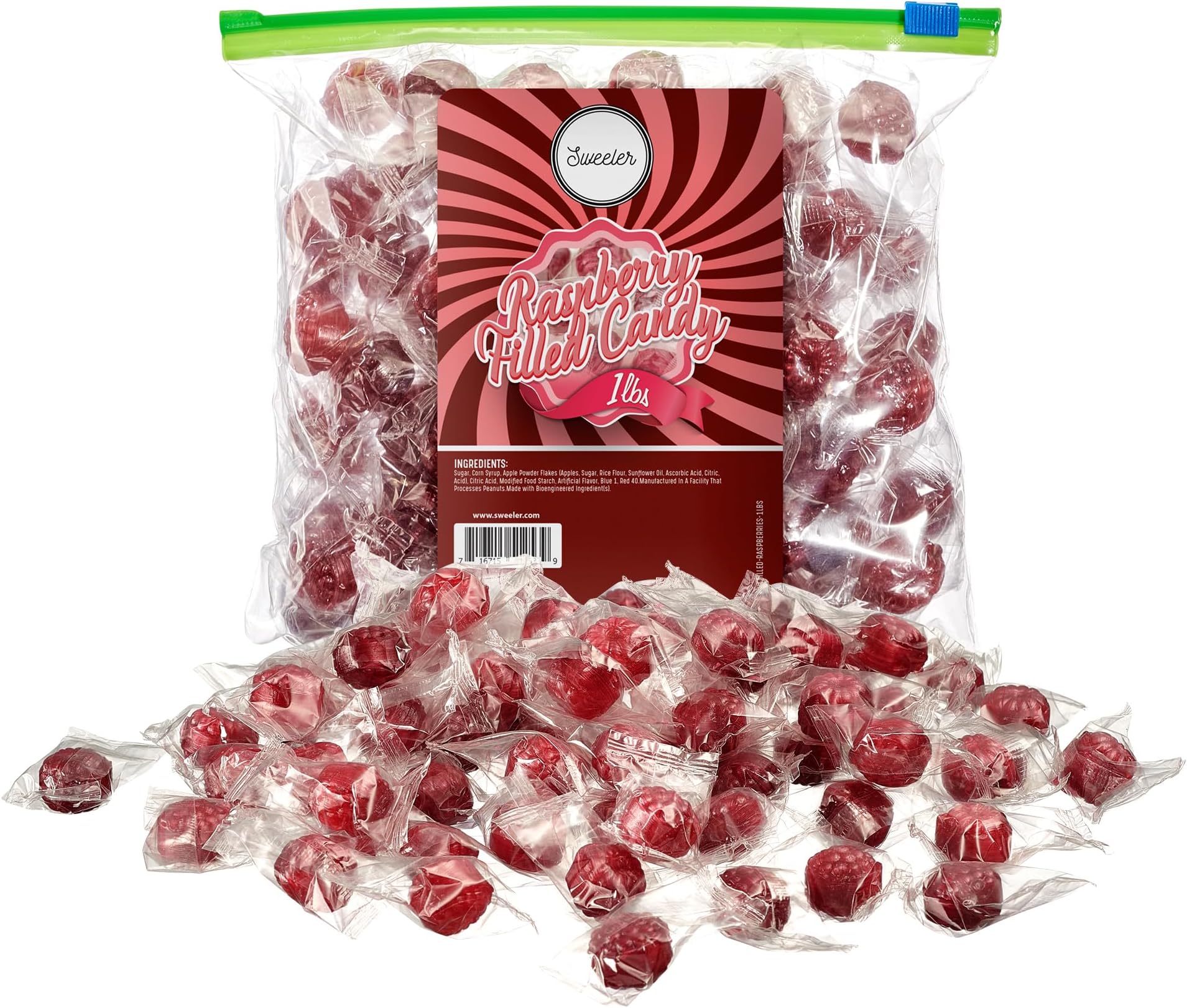 Amazon.com : Filled Raspberry Hard Candy (1LB) : Grocery & Gourmet Food