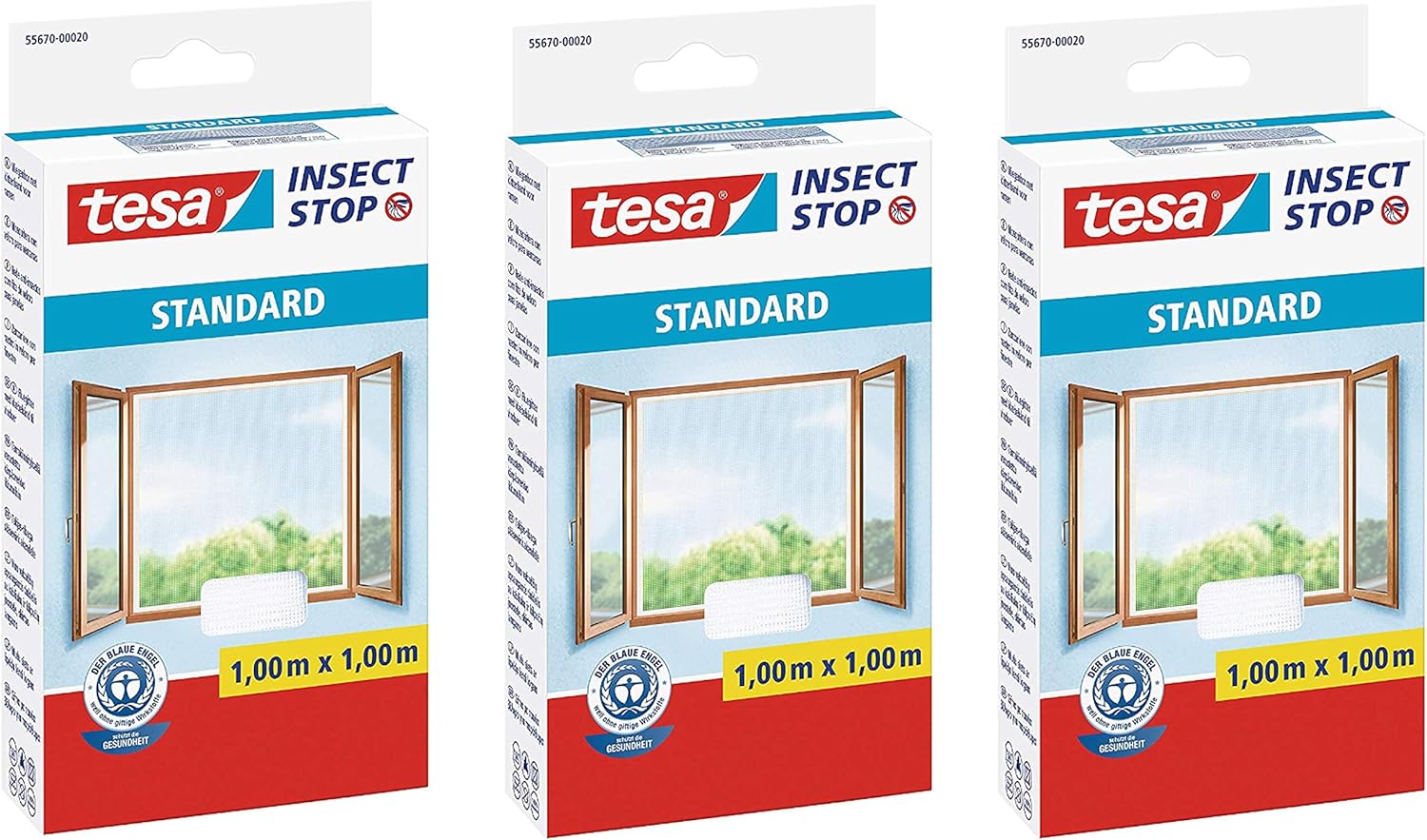 tesa Insect Stop Standard Fly Screen for Windows - Cut to Size Mosquito ...