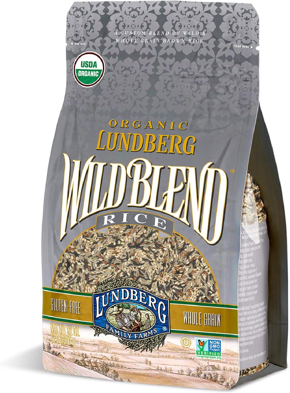 Amazon.com : Lundberg Organic Wild Blend Rice - Organic Wild Rice ...