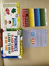 Amazon.com: Phonics Flash Cards - Learn to Read in 20 Phonic Stages - Digraphs CVC Blends Long ...