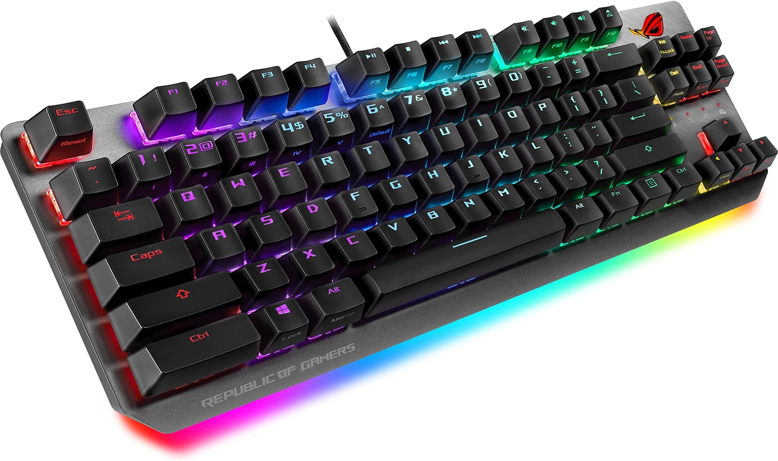 ASUS ROG Strix Scope TKL wired mechanical RGB gaming keyboard for FPS ...