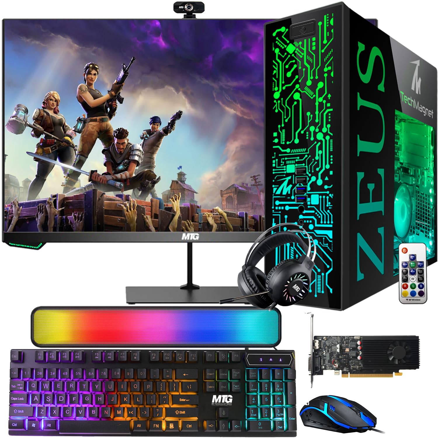 Amazon.com: TechMagnet Gaming Desktop PC, Intel i5 6th Gen, Zeus Pro 6 ...
