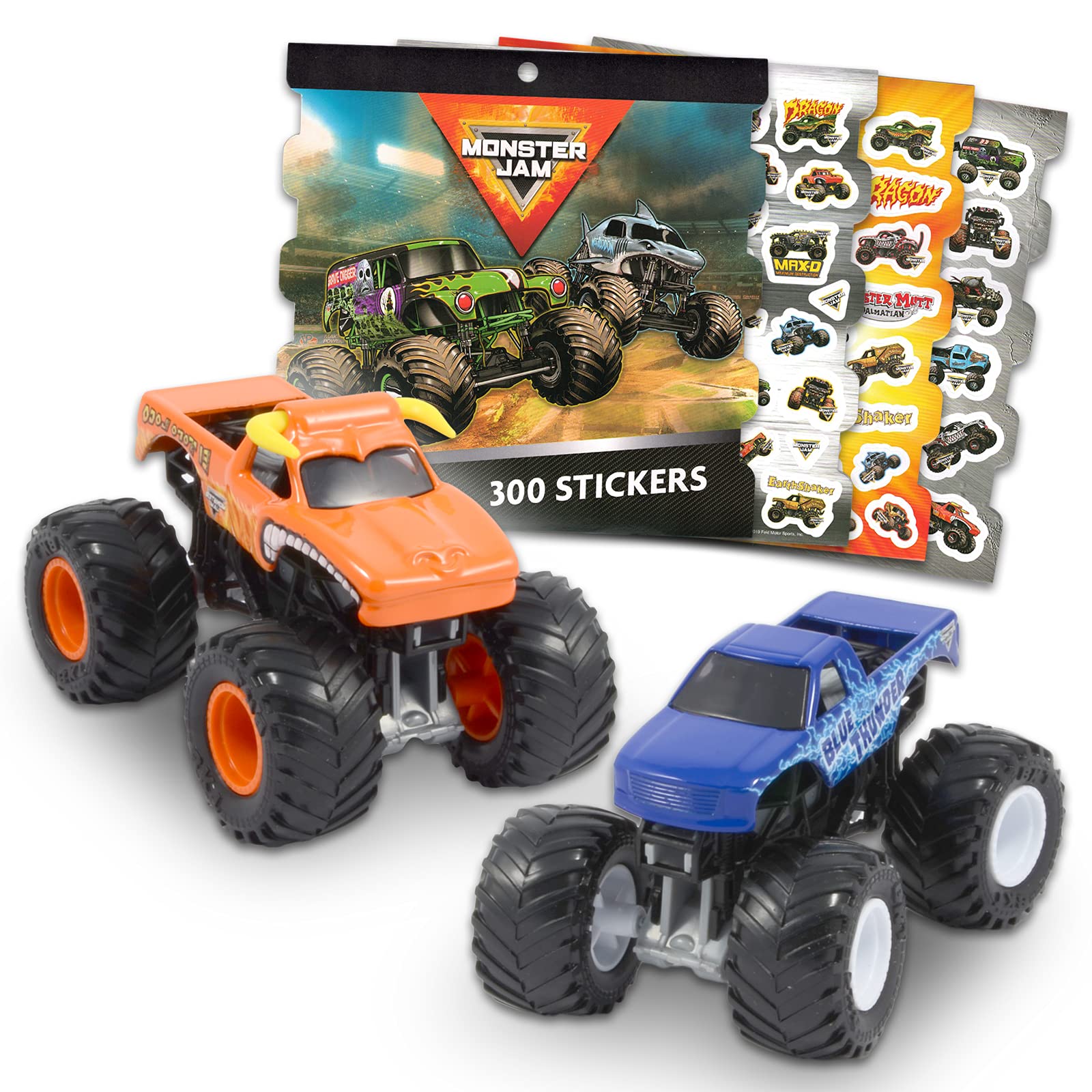 Buy Monster Jams Truck Bundle Monster Jam Toy Set - 2 Pack Monster Jam ...