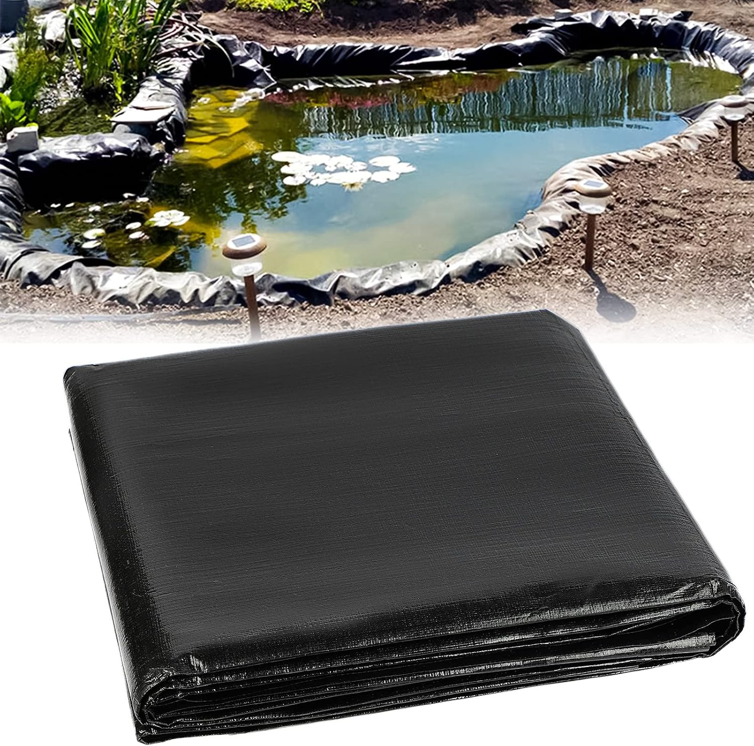 Amazon.com : Ricoreich Pond Liner 7x10ft, HDPE U-V Resistant Garden ...