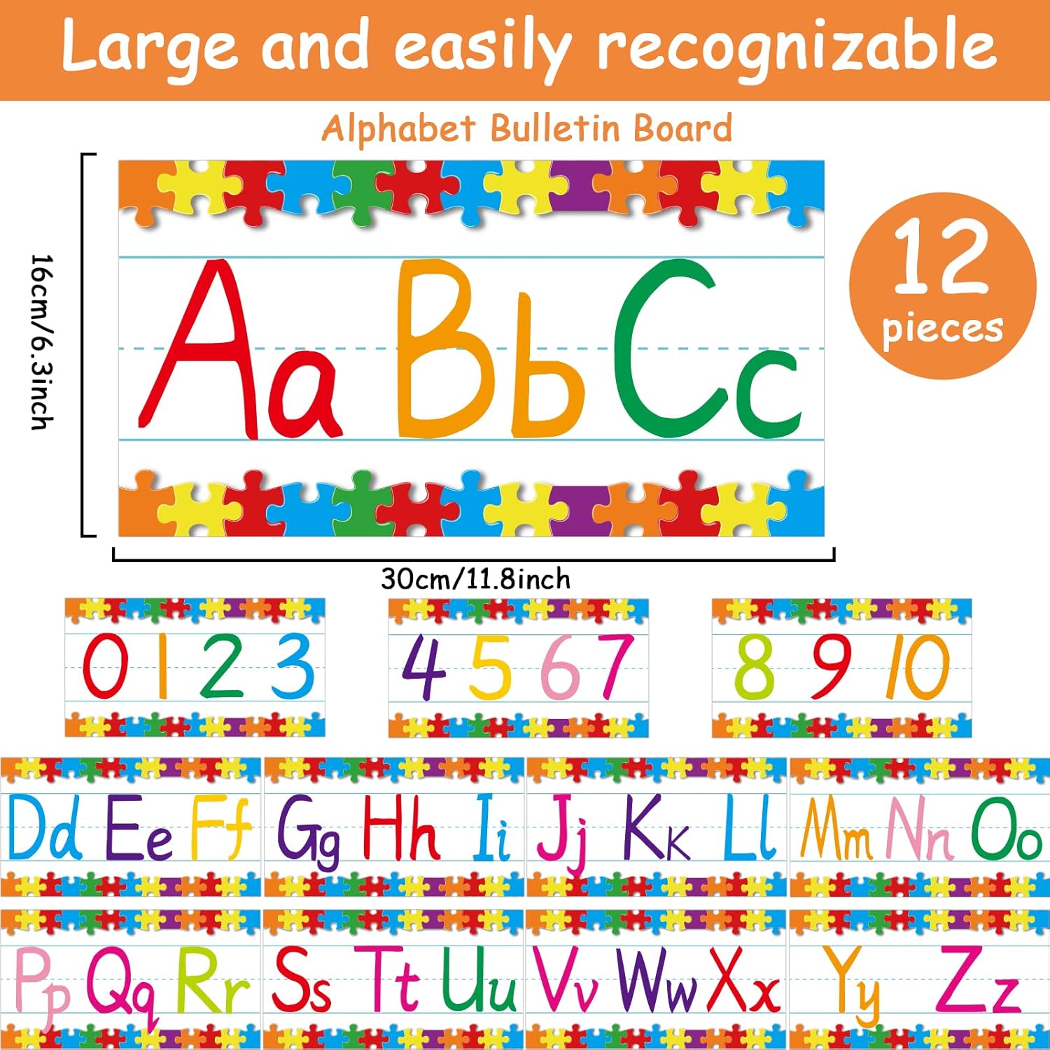 gisgfim 12 Pieces Alphabet Bulletin Board Strips Set Australia | Ubuy