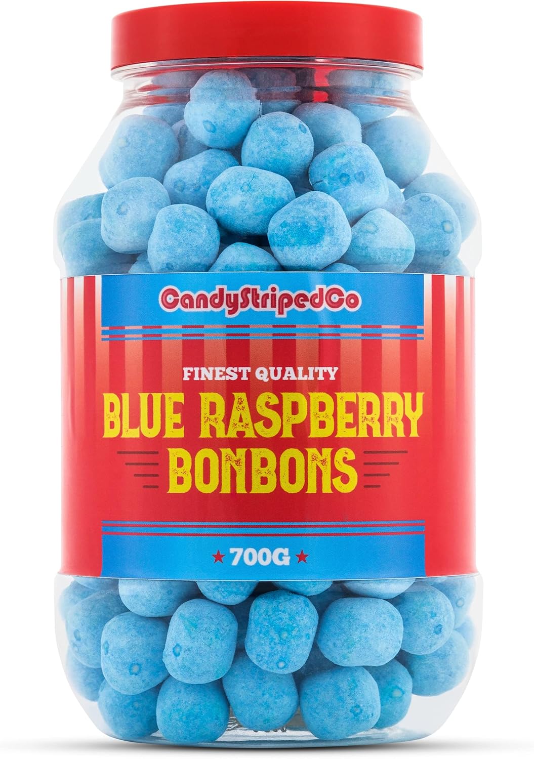 Blue Raspberry Bonbons Retro Sweets Jar by CandyStripedCo - Traditional ...