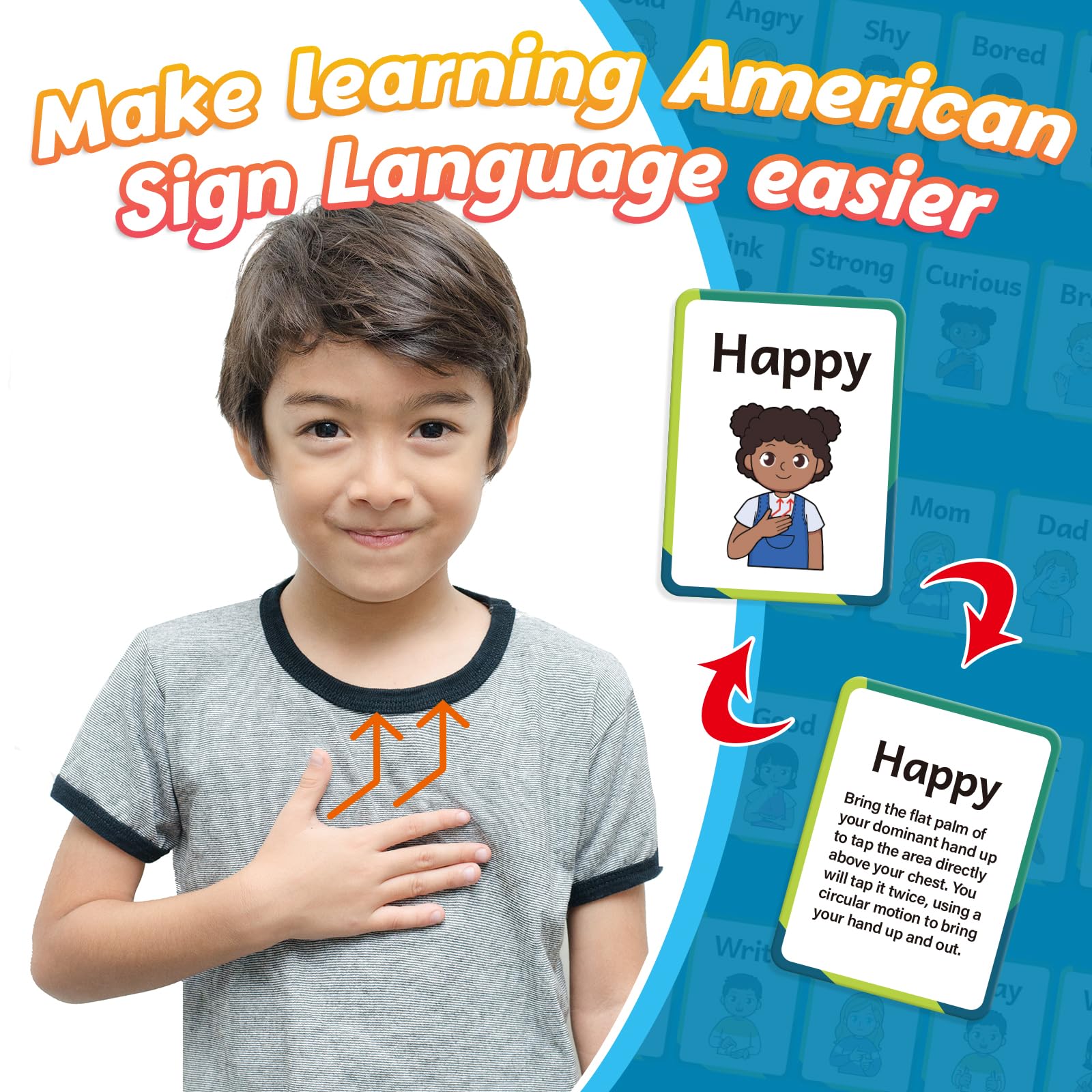 Snapklik.com : American Sign Language Flash Cards For Babies Kids, ASL ...