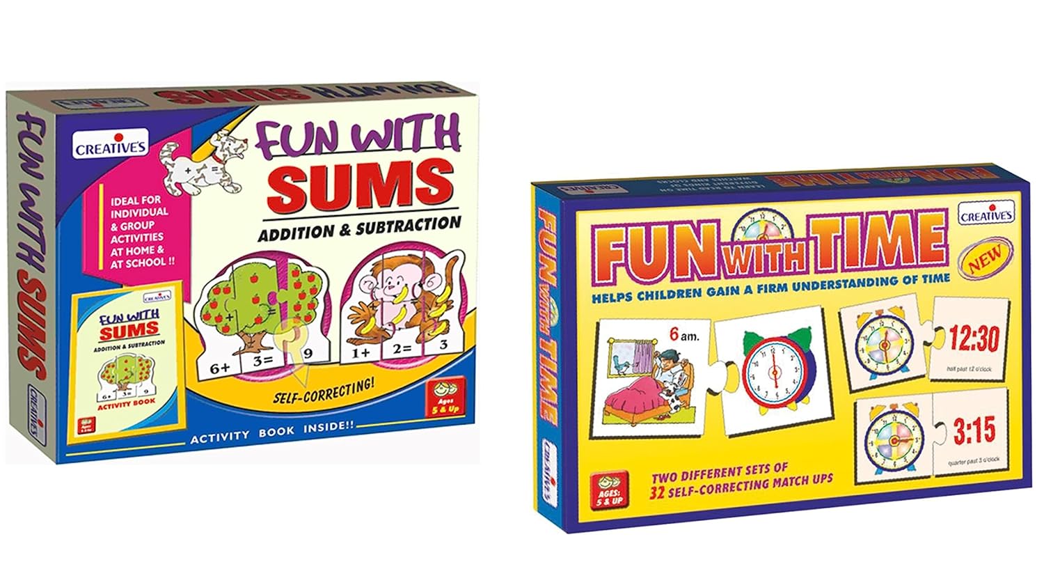 Creative’s Fun with Time & Fun with Sums Addition & Subtraction Math ...
