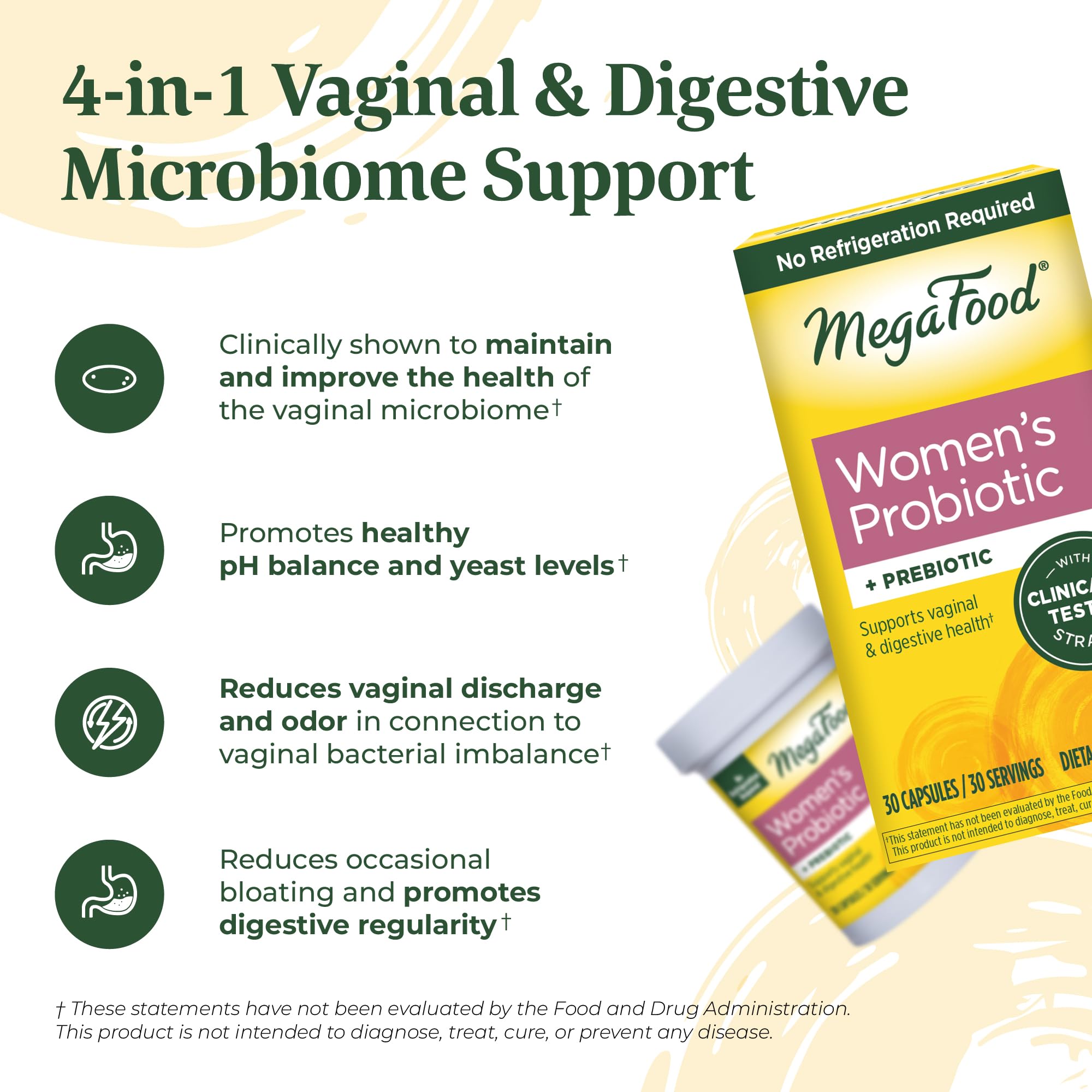 Snapklik.com : MegaFood Womens Probiotic + Prebiotic - Gluten-Free ...