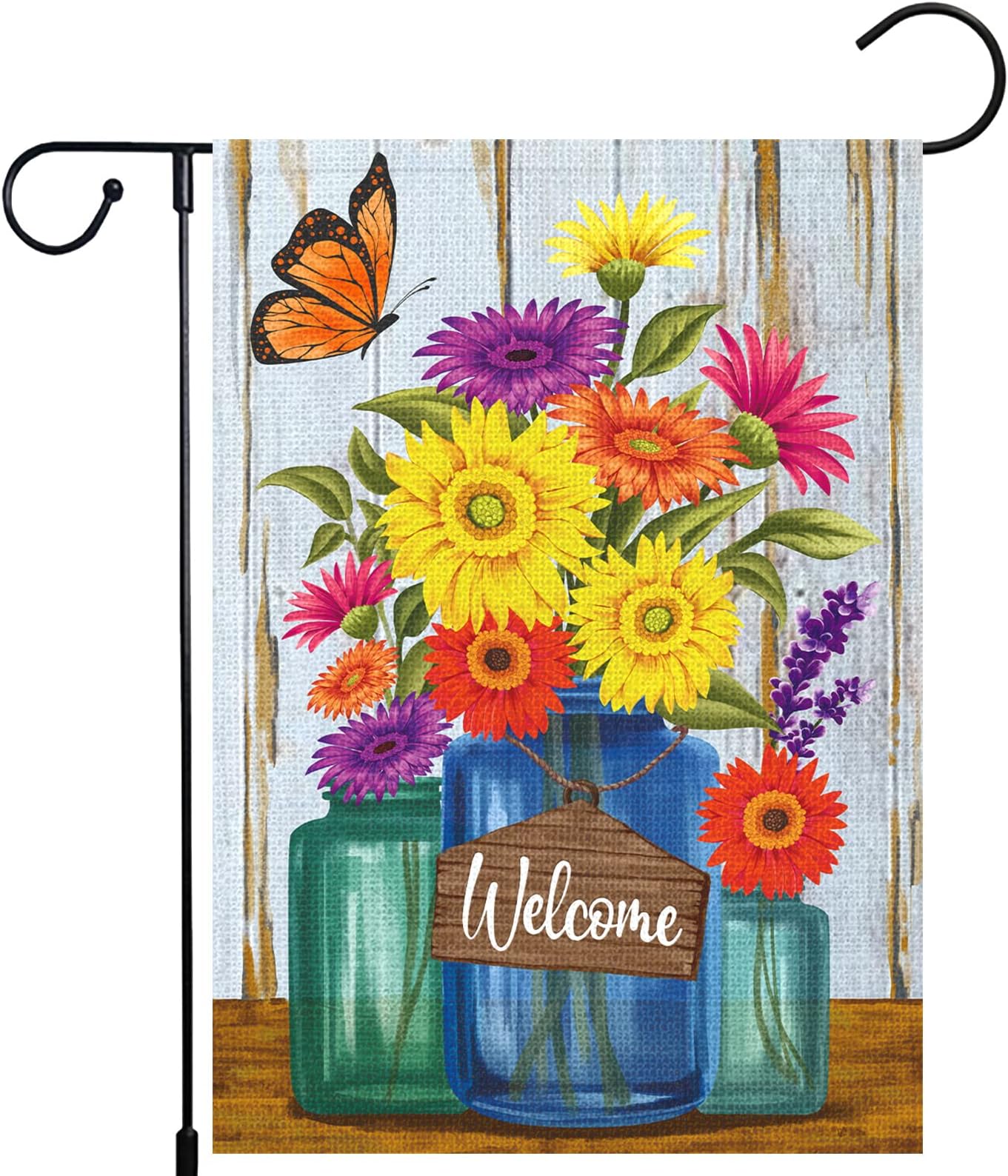 Amazon.com : Deloky Summer Time Outdoor Garden Flag - 12“×18” Double ...