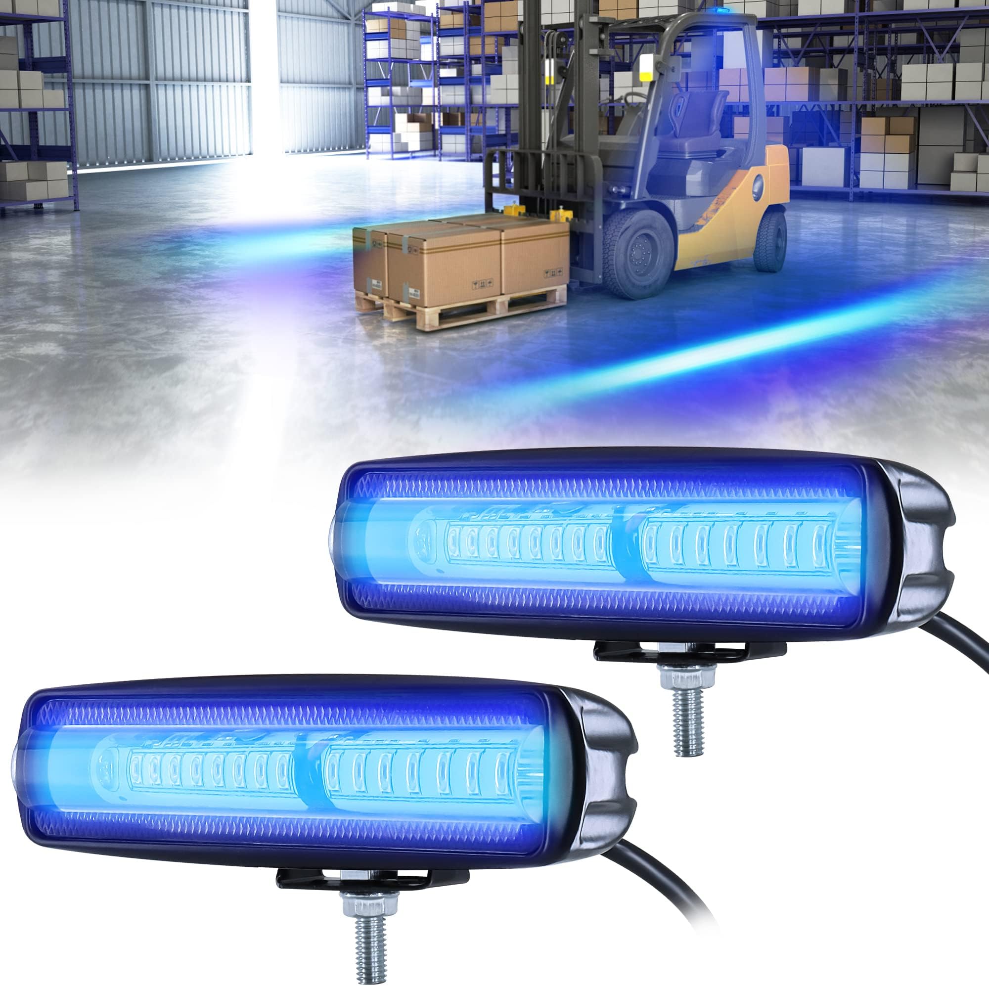 Amazon.com: eTzone New 15 LED Forklift Safety Lights Blue 30W DC 12-80V ...