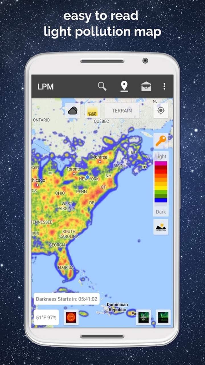 Light Pollution Map Chicago