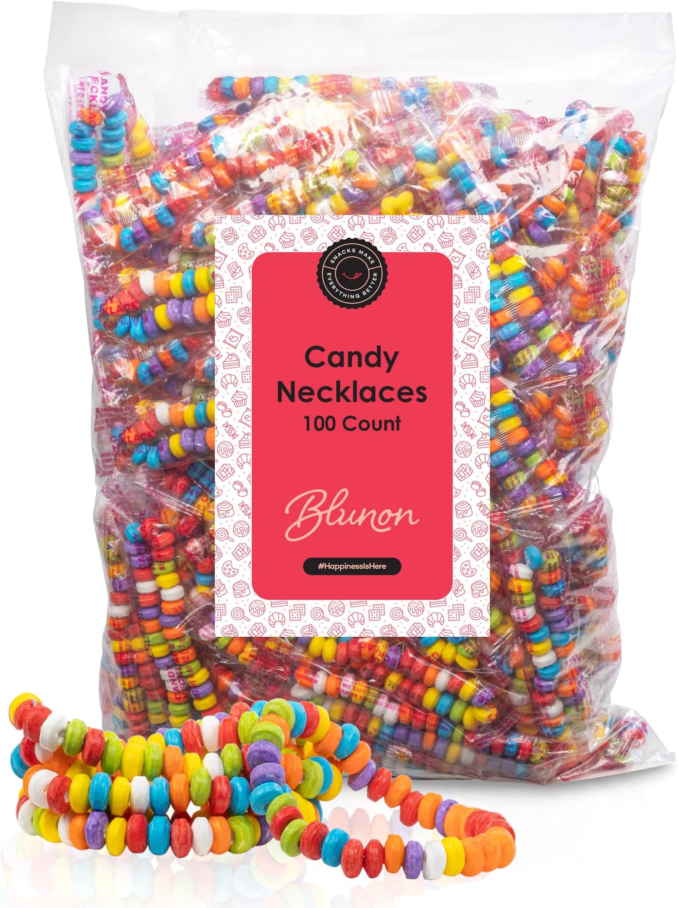 Amazon.com : Candy Necklaces, Pack of 10, Individually Wrapped ...