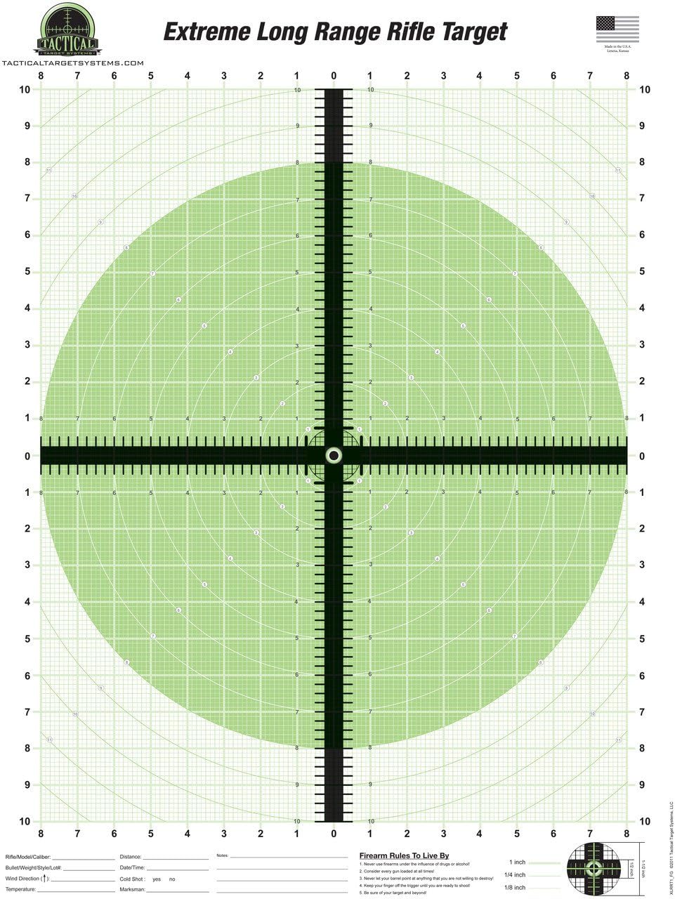 Amazon.com : Extreme Long Range Rifle Target (25 Pack) 19” x 25 ...