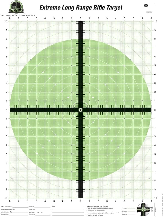 Amazon.com : Extreme Long Range Rifle Target (25 Pack) 19” x 25 ...