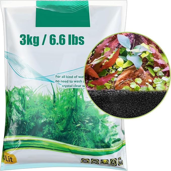 Amazon.com: Timgle 3kg Aqua Soil Aquarium Plant Substrate Water Grass Mud Aquarium Plant Soil ...