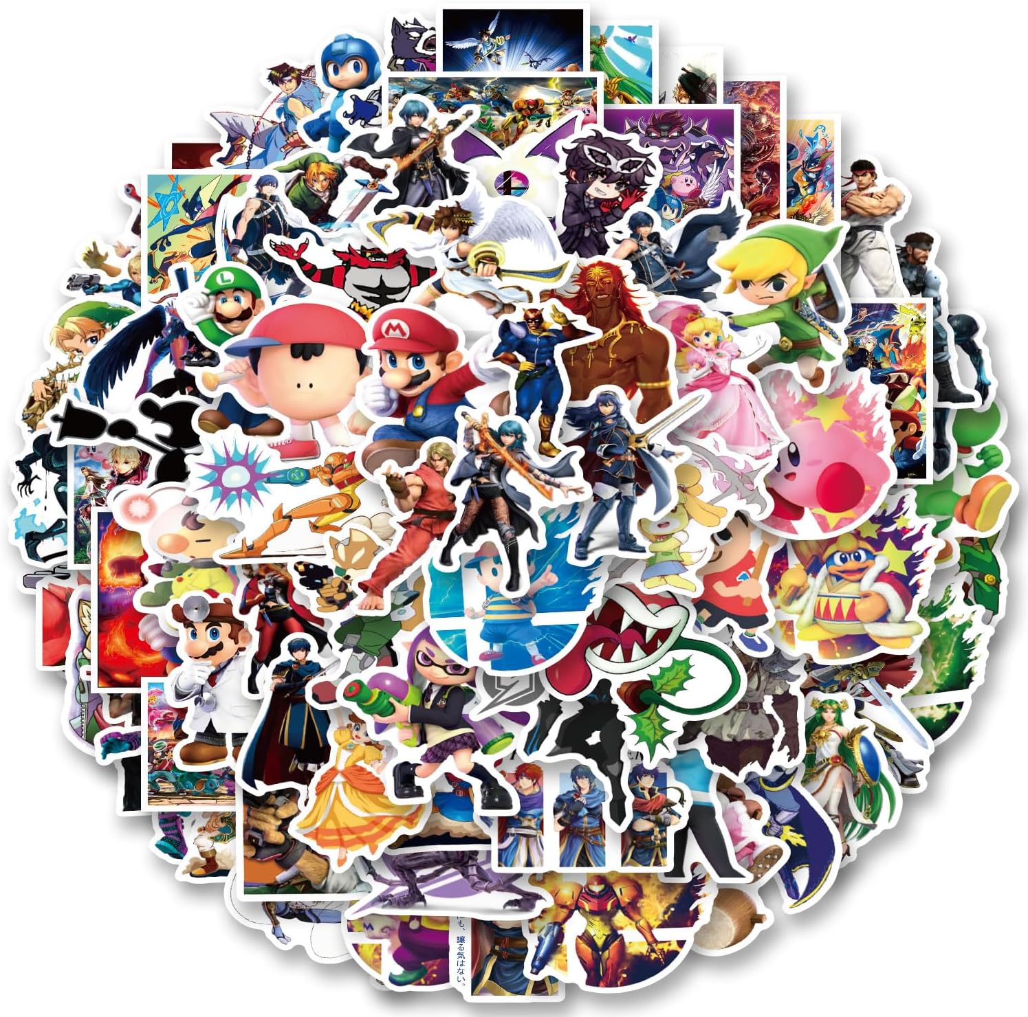 Amazon.com: Jess-Sha Store 3 PCs Stickers Super Smash Bros.ââ€ž ...