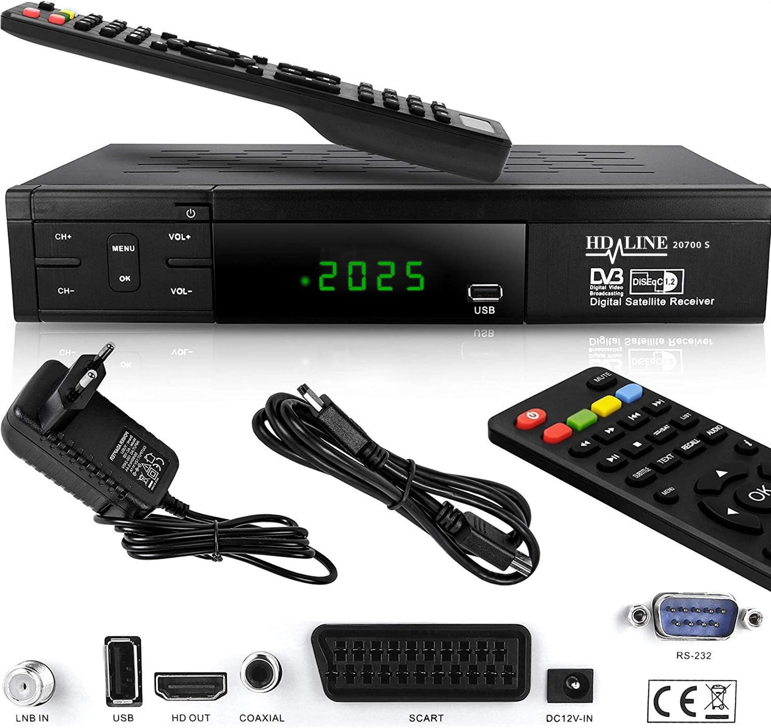 TechniSat HD-S 223 DVR - Kompakter HD-Satelliten Receiver mit USB ...