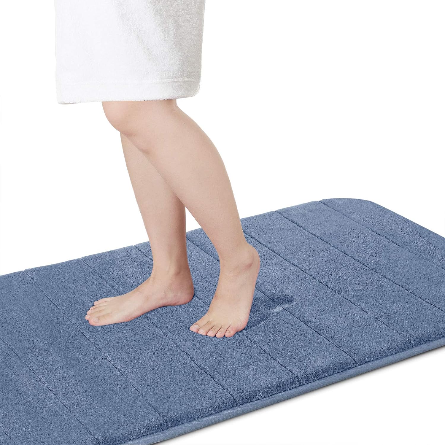 Amazon.com: Yimobra Memory Foam Bath Mat Large Size, 55.1 x 24 Inches ...