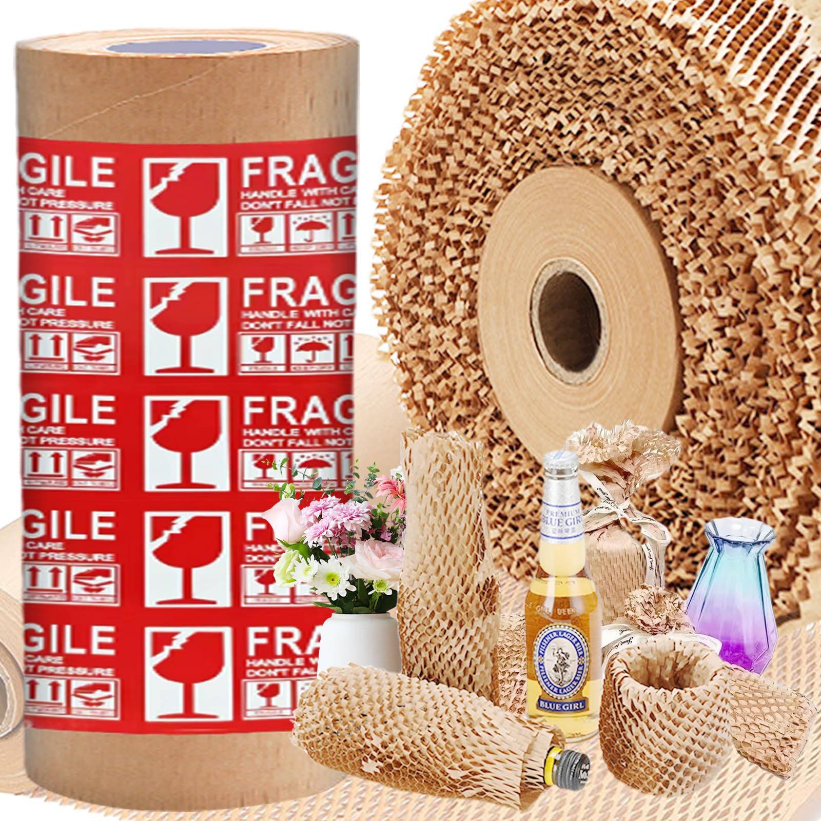 Amazon.com : High-PQ Honeycomb Packing Paper, 15''W X 394' L Recycled ...