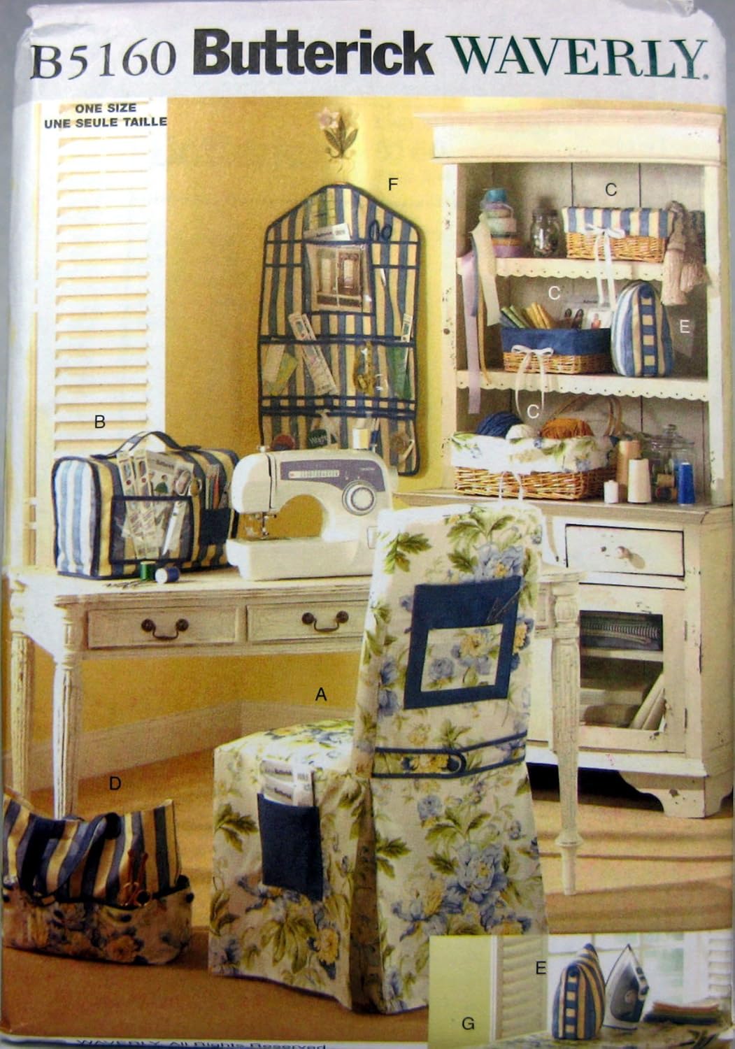 Amazon.com: BUTTERICK PATTERNS B5160 Sewing Room Items, One Size Only ...