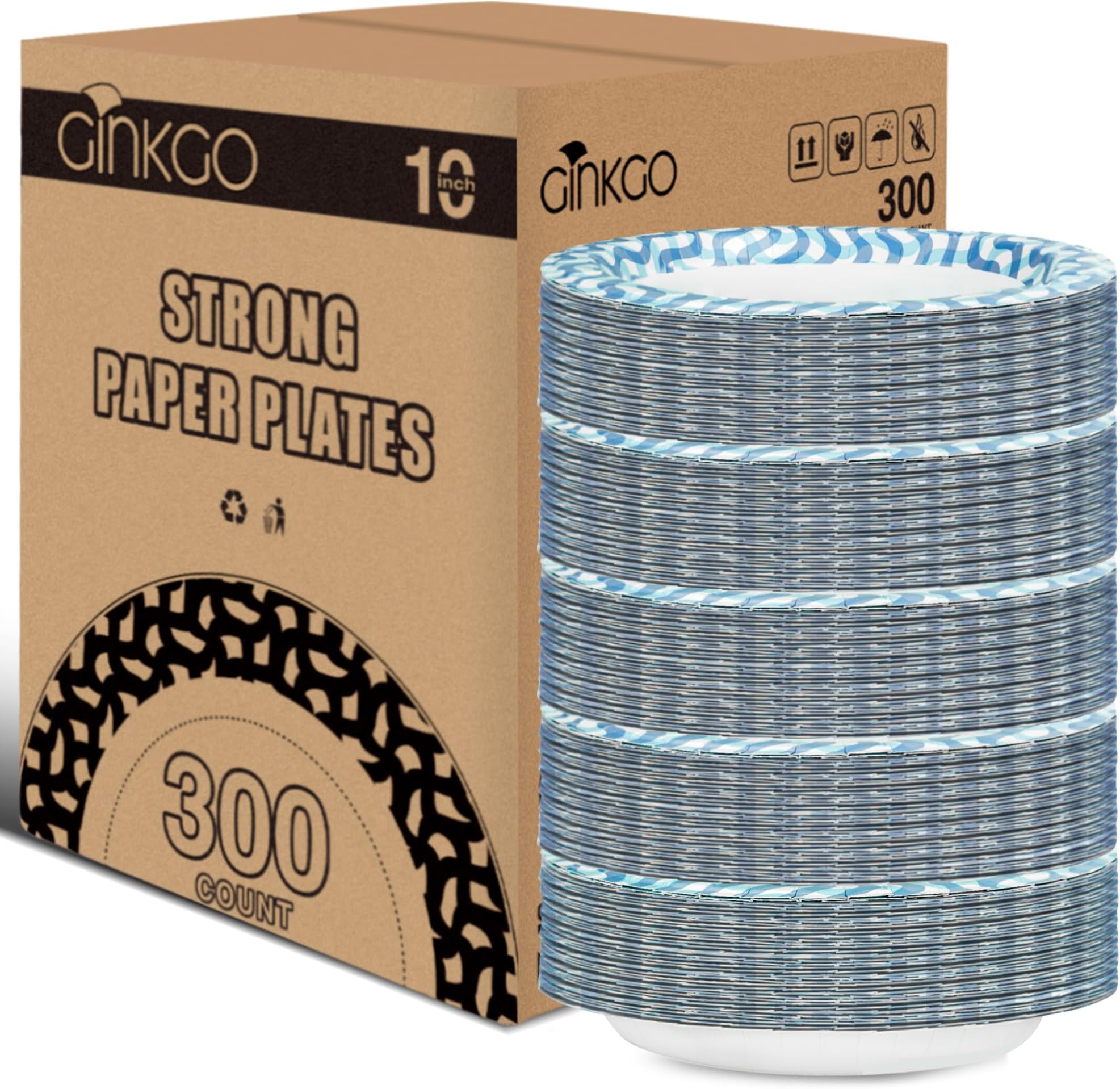 Amazon.com: Member Mark Ultra Dinner Paper Plates (10", 204 ct ...
