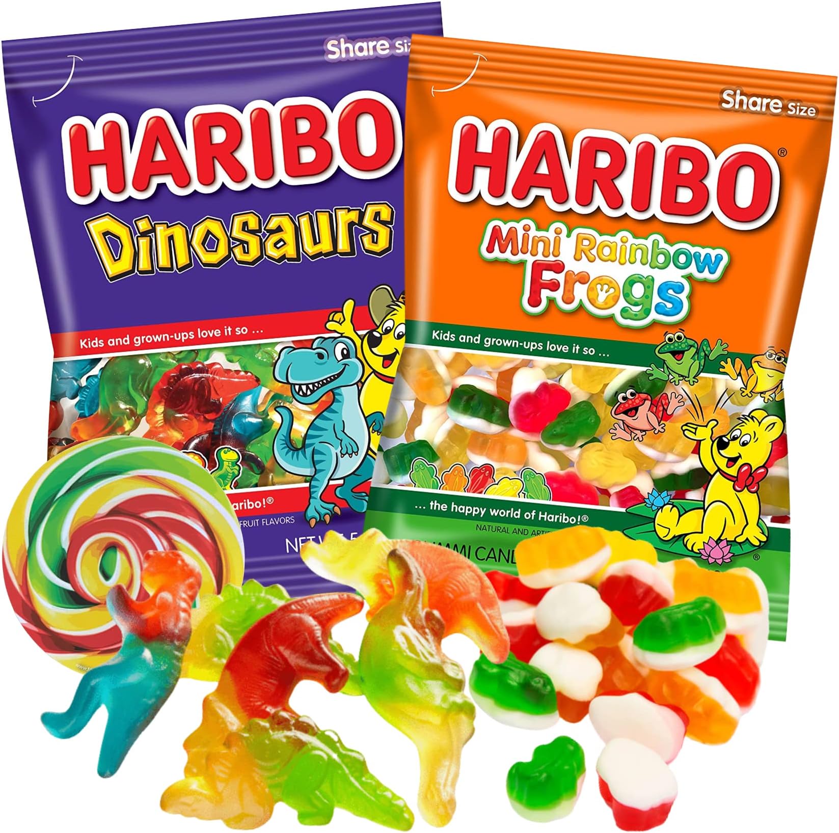 Amazon.com : Dinosaur Gummies and Rainbow Mini Frogs, Animal Themed ...