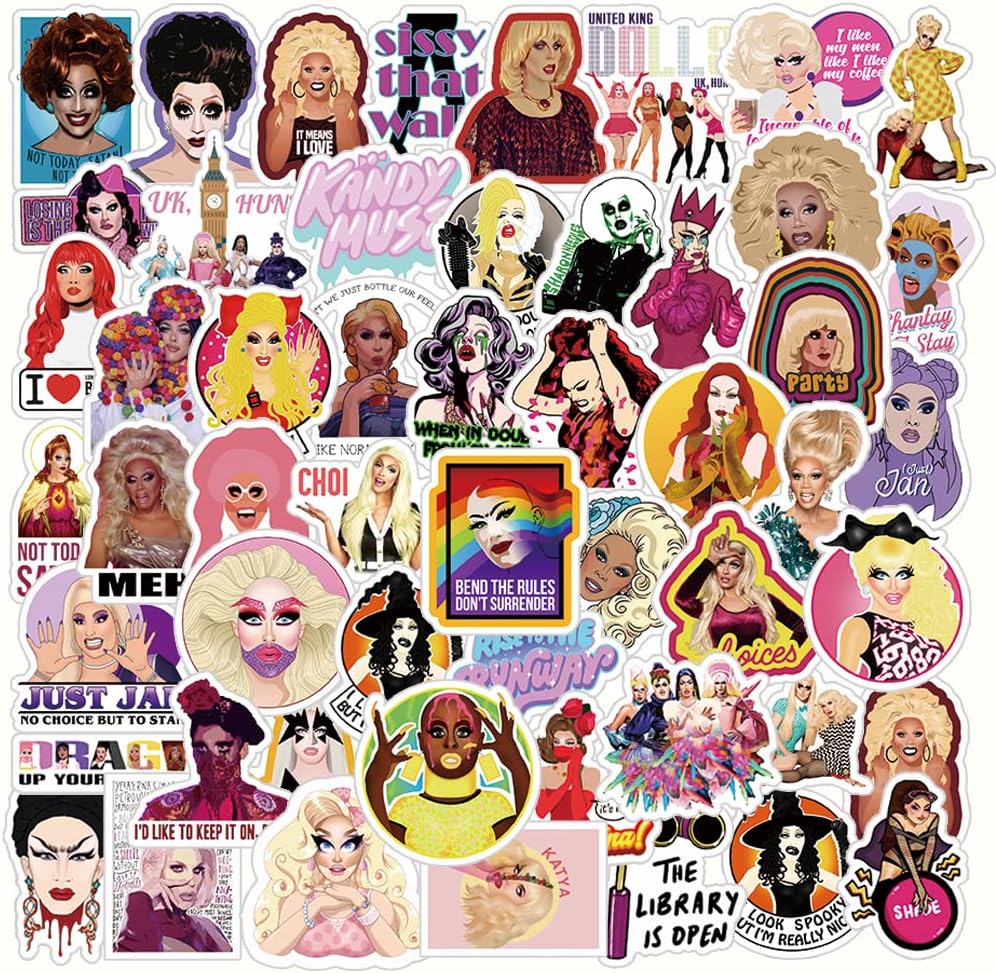 Amazon.com: 22 x Original Design RuPauls Drag Race Stickers for Laptop ...