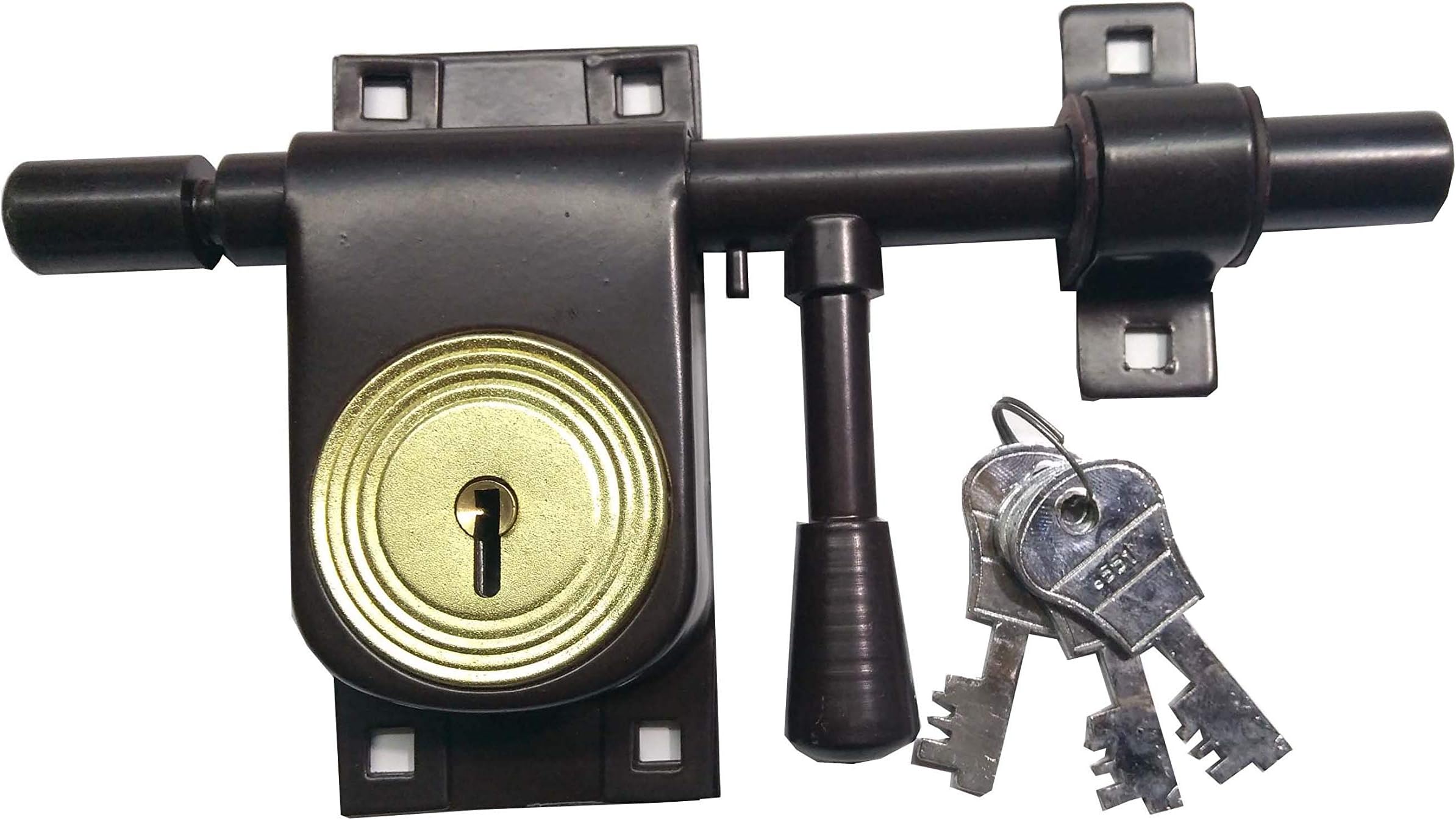 RAMSON Aldrop Lock Steel Colour Size 9 inch (Bright_9 Inch_109 ...