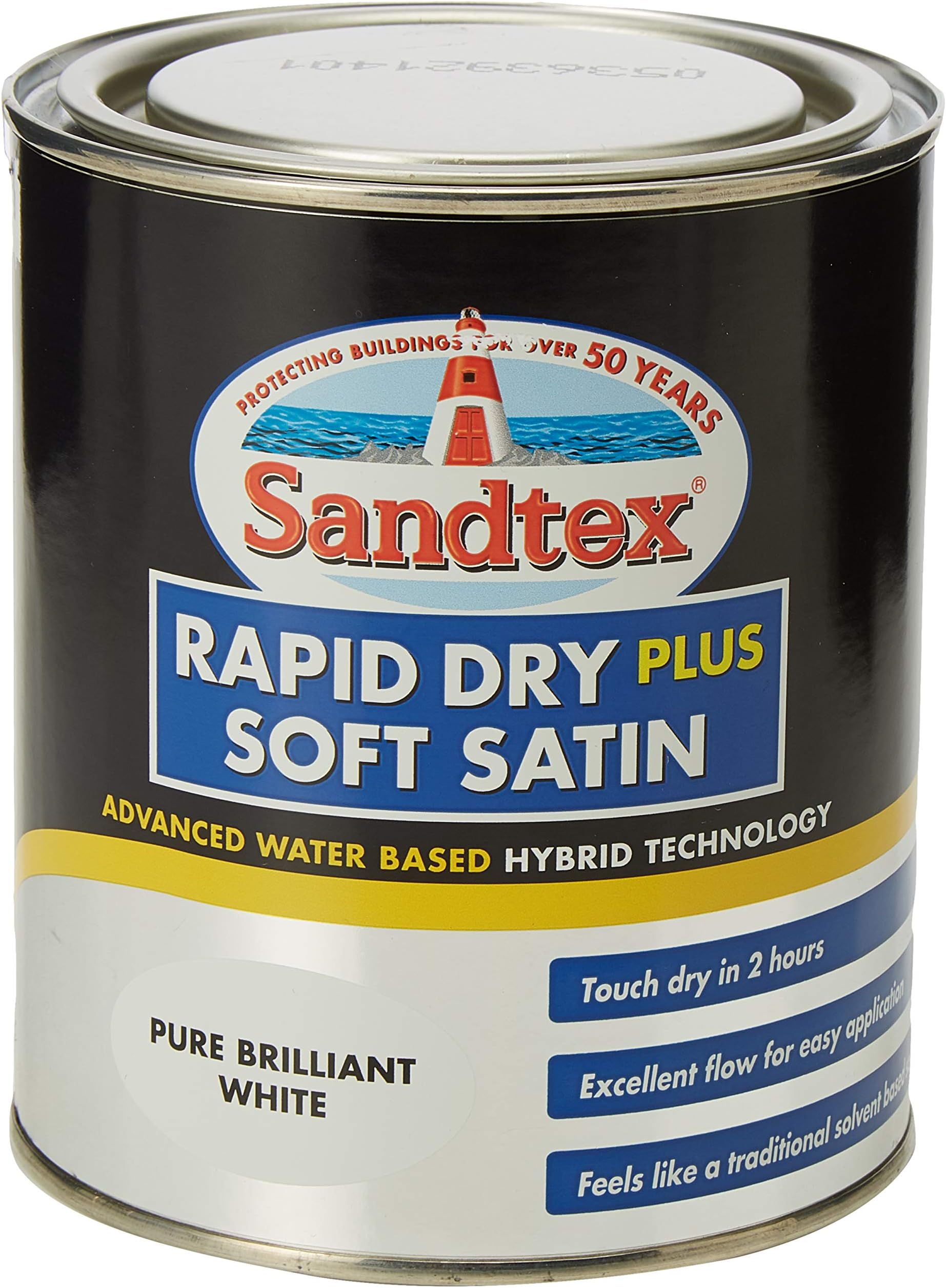 Sandtex 10 Year Exterior Satin 750ml Brilliant White : Amazon.co.uk ...