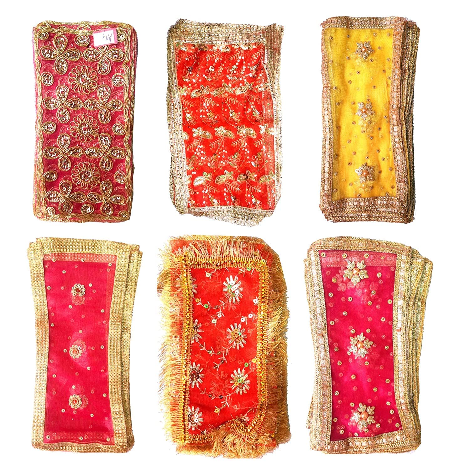 Buy BharatSA Cotton Chunri || Small Size Puja MATA Durga Laxmi ...