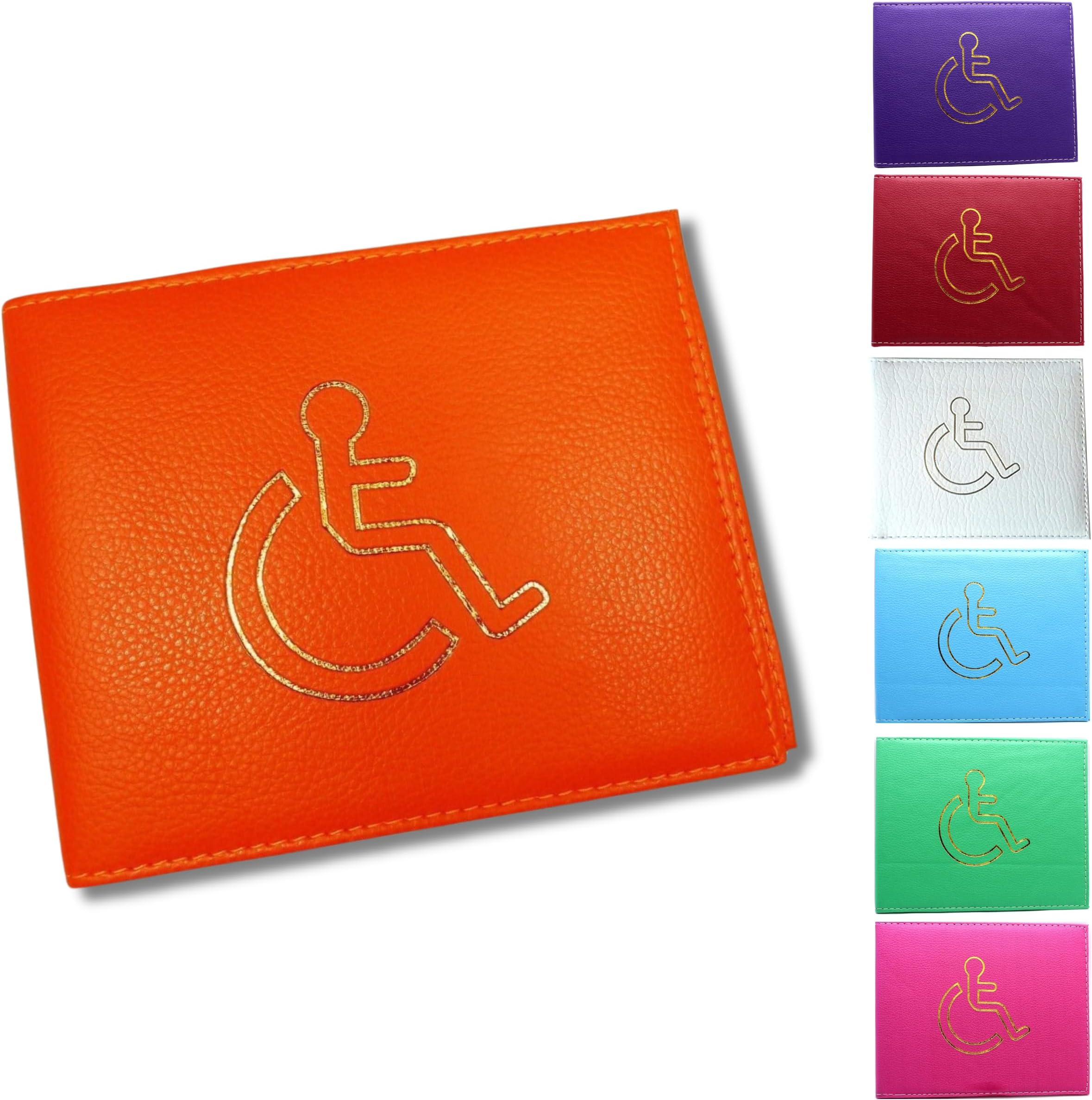 Soft Leather Disabled Badge Holder Wallet Disability Parking Badge ...