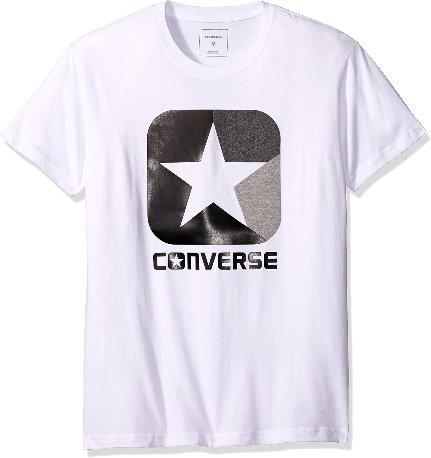 Converse PLF16C3663 Camiseta Deportiva para Hombre, Color Blanco ...