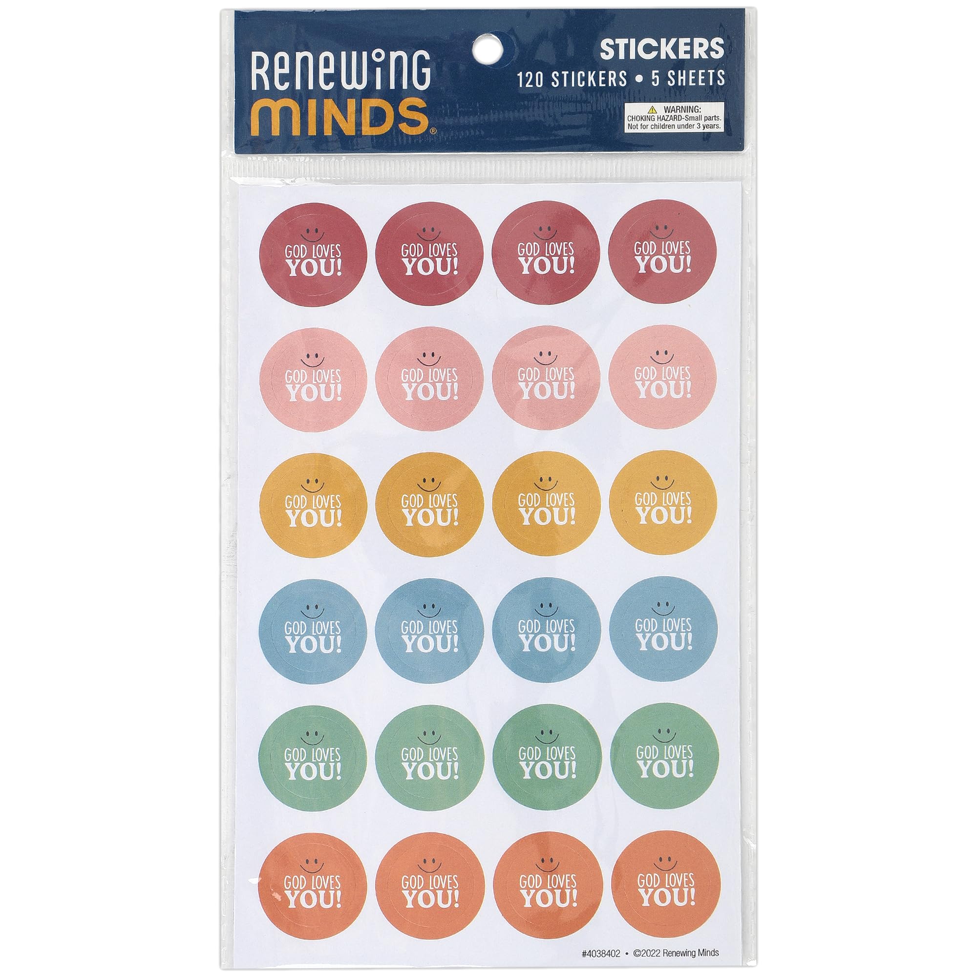 Amazon.com : God Loves You Stickers, Pack of 120 : Office Products