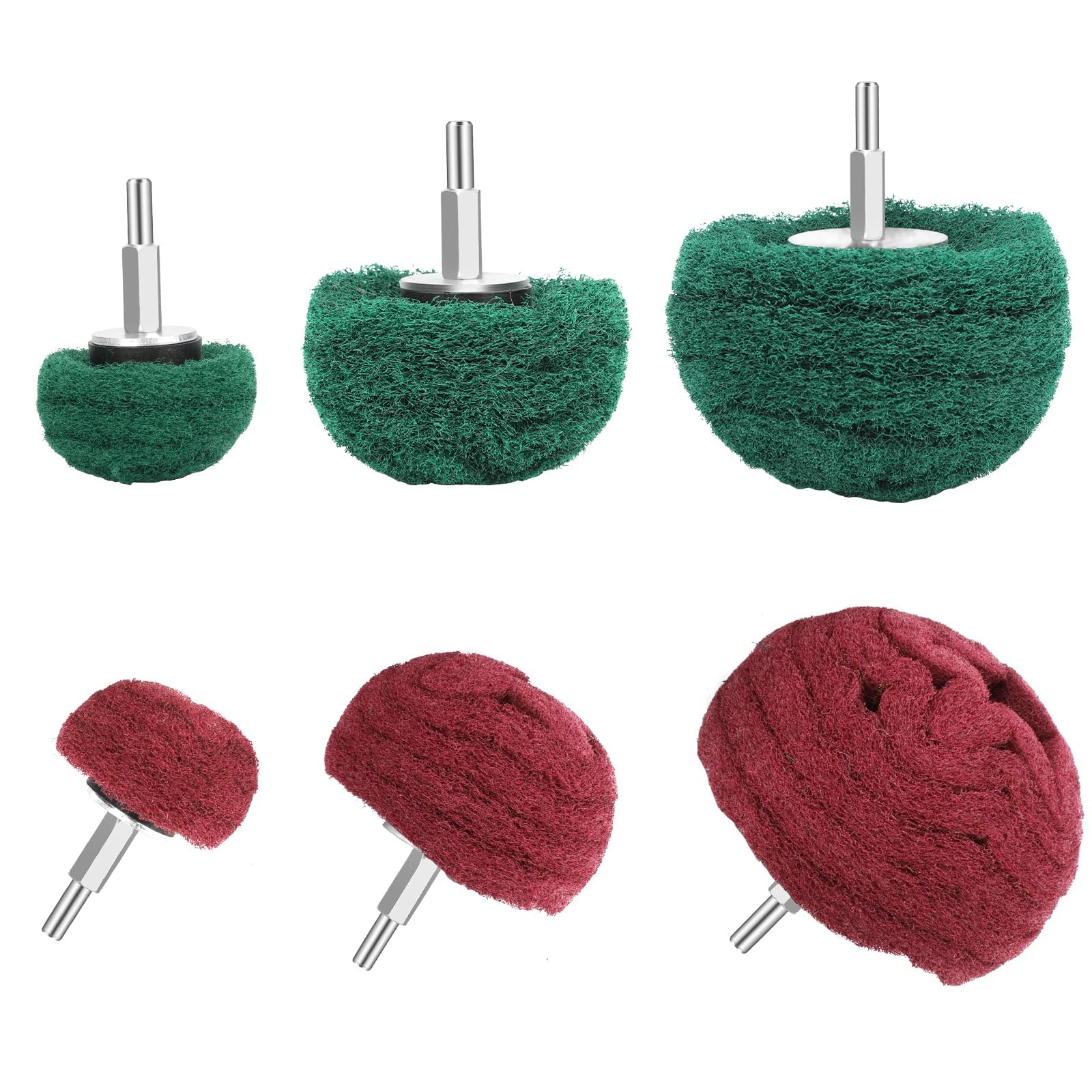Amazon.com: SUNJOYCO 6PCS Abrasive Buffing Polishing Wheel Drill ...