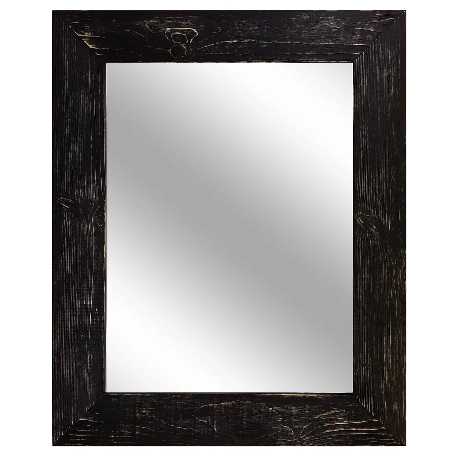 Amazon.com: Shiplap Rustic Wood Framed Mirror, 20 Paint Colors, Shown ...