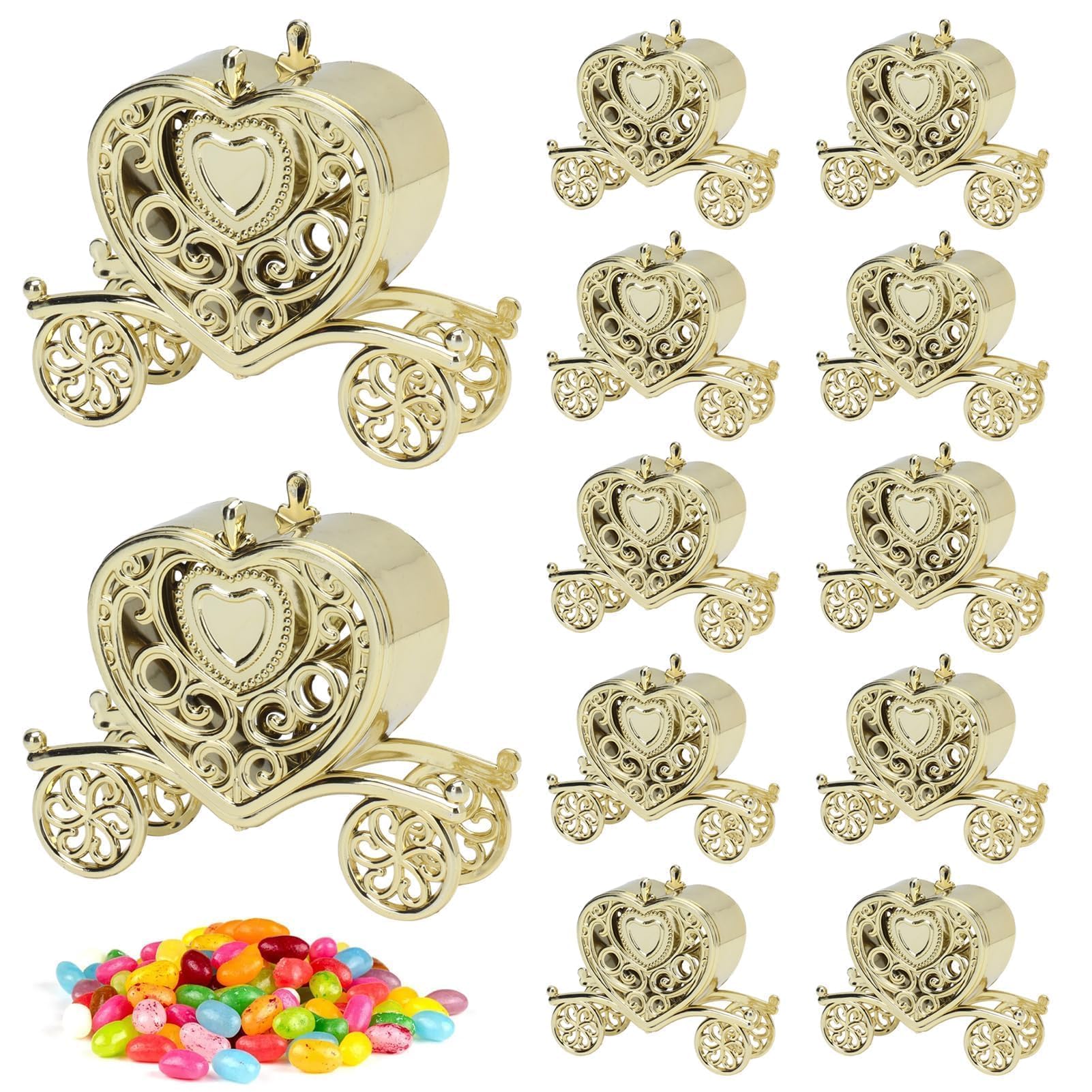 Amazon.com: Pumpkin Carriage Candy Boxes, Gift Boxes Cupcake Boxes ...