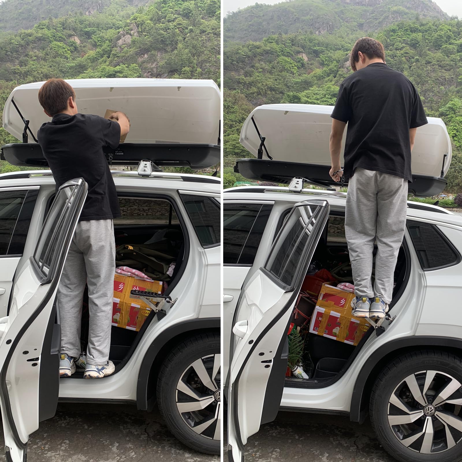 Snapklik.com : Car Door Step, Universal Fit Car Roof Access, Multi ...