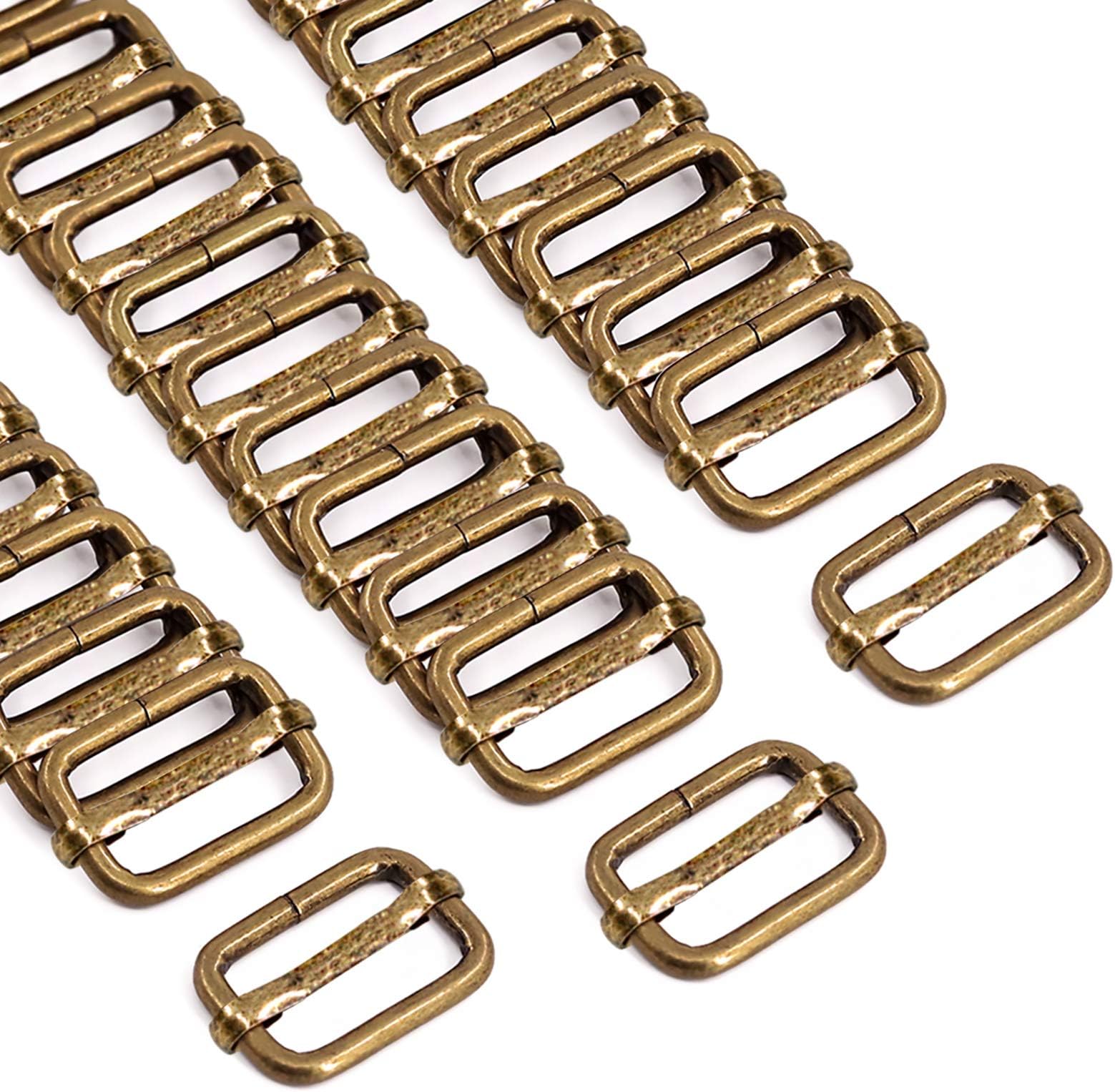 Amazon.com: Swpeet 60Pcs 1/2 Inch - 13mm Bronze Metal Rings Metal ...