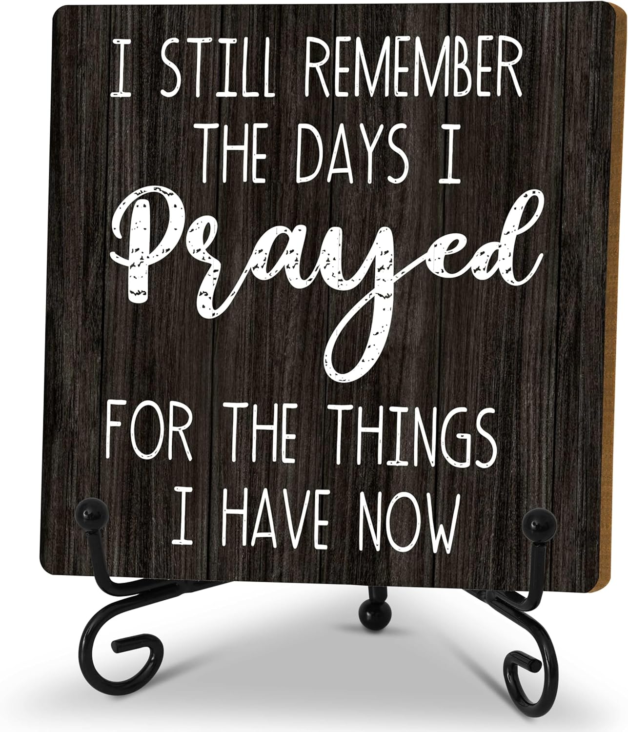 Amazon.com: Inspirational Desk Decor Sign, Motivational Wooden Sign ...