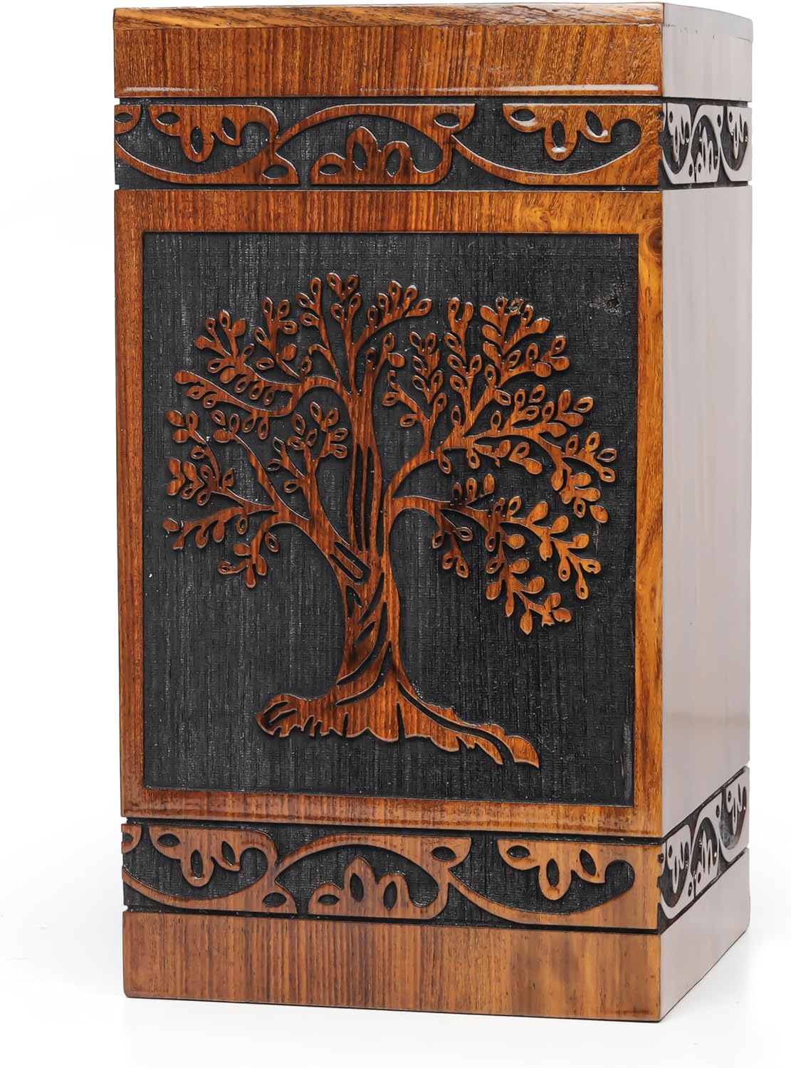 Amazon.com: Wooden Cremation Urns Box for Human Ashes, Memorial ...