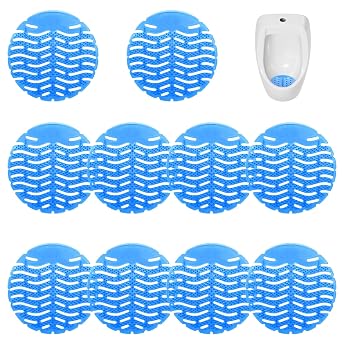 Omevett 10 Pcs Urinal Mats Scented Urinal Screen Deodorizer Mats Anti ...