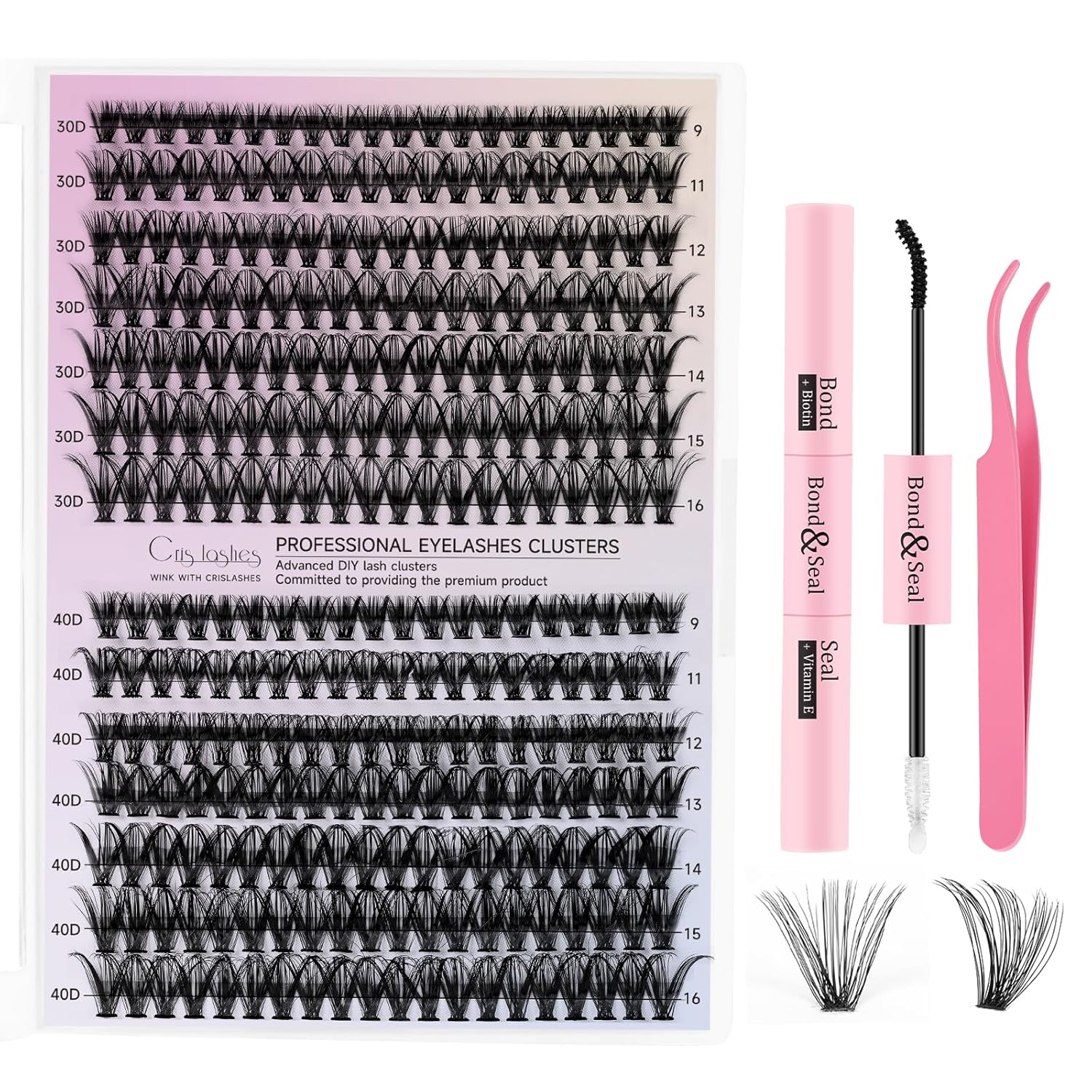 Amazon.com: DIY Lash Extension Kit, 280pcs Individual Lashes Kit 30D ...