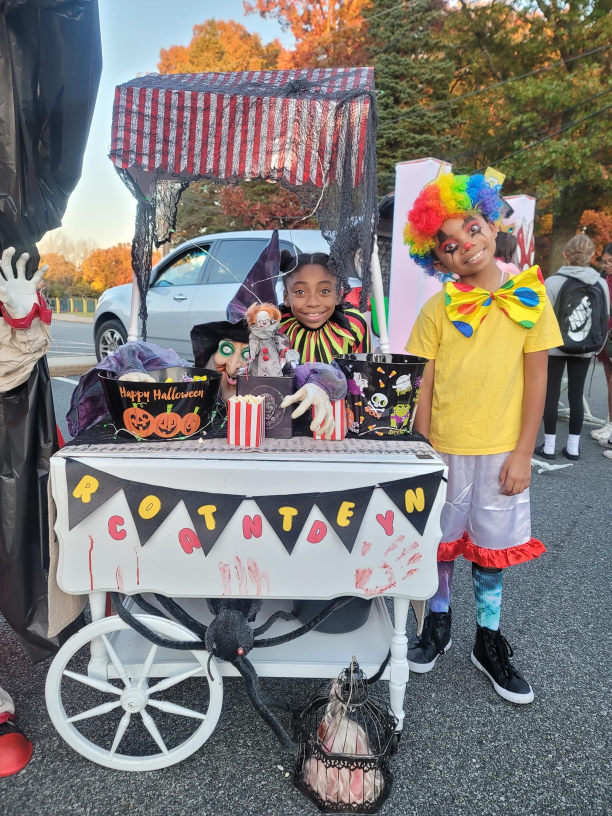 Amazon.com: jiebor 2Pack Clown Costume Set Clown Wig Nose Accessories ...