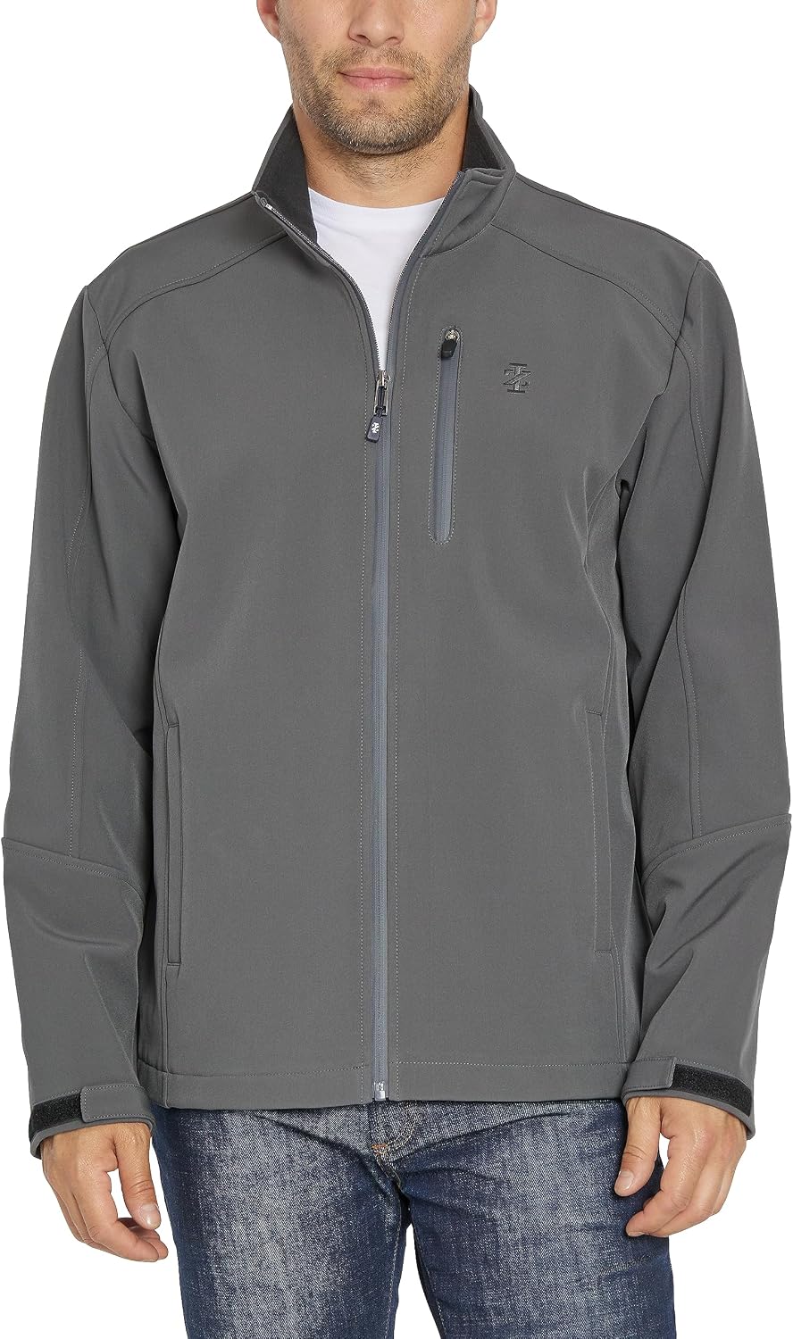 IZOD Men's Performance Softshell Jacket, Iron Gate, X-Large at Amazon ...