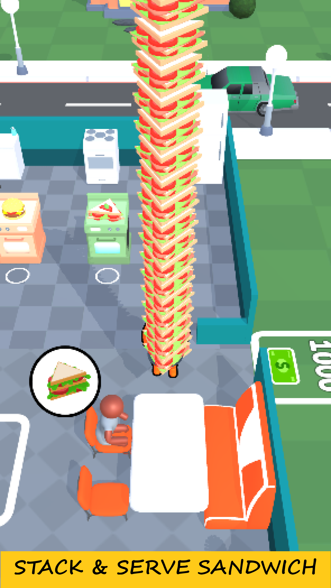 Sandwich Idle Arcade Game - Idle Burger Sandwich Please Game - Burger ...